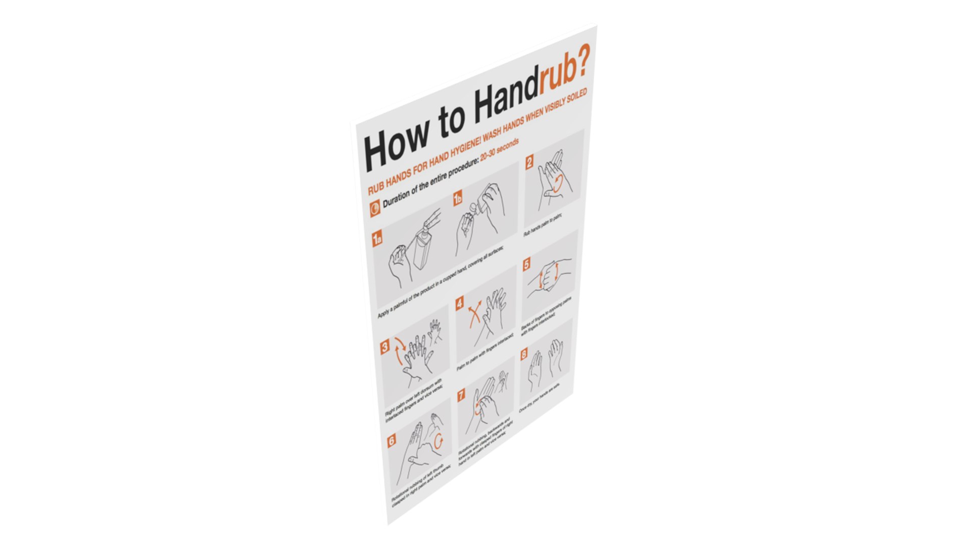3D model Hand Rub Poster - TurboSquid 2172887