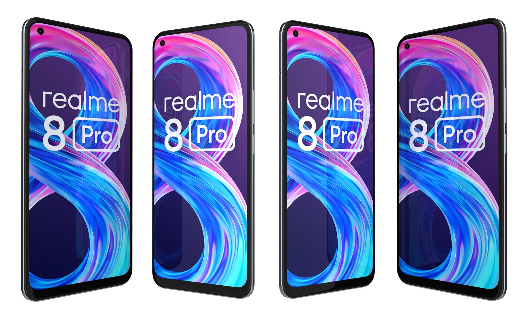 Realme 8 Pro Black 3D - TurboSquid 1721159