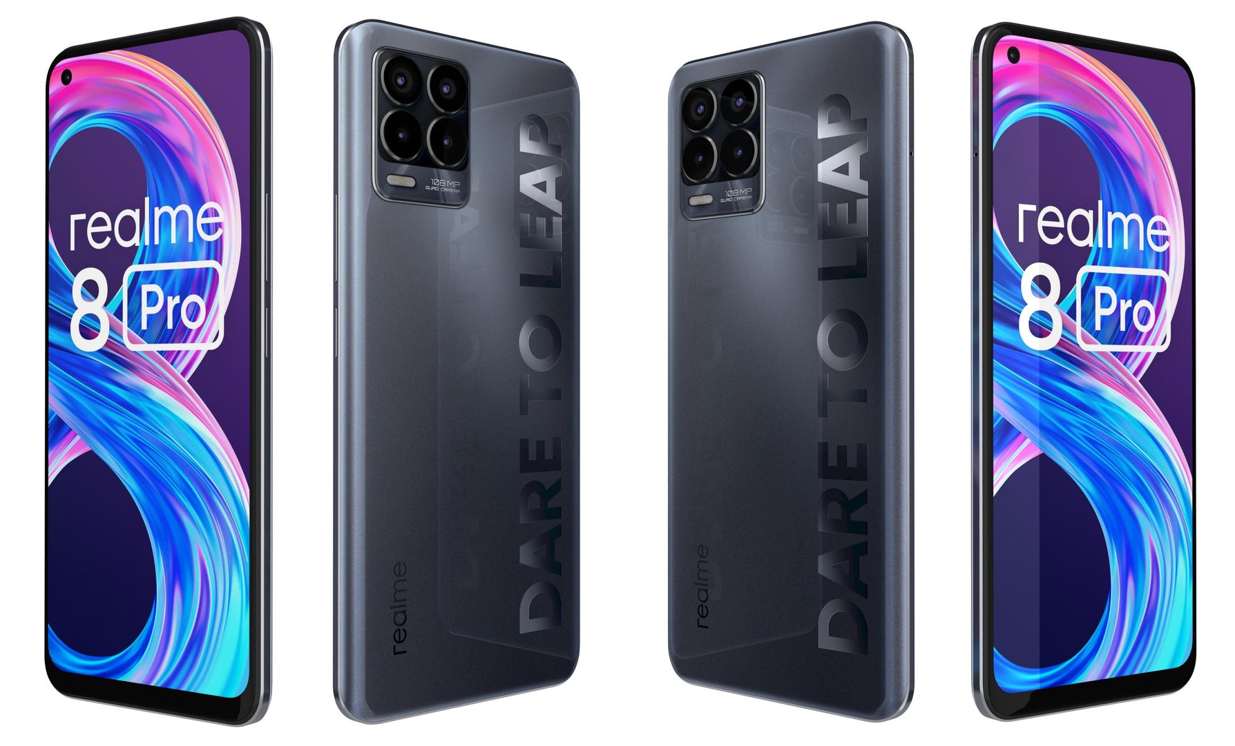 Realme 8 Pro Black 3D - TurboSquid 1721159