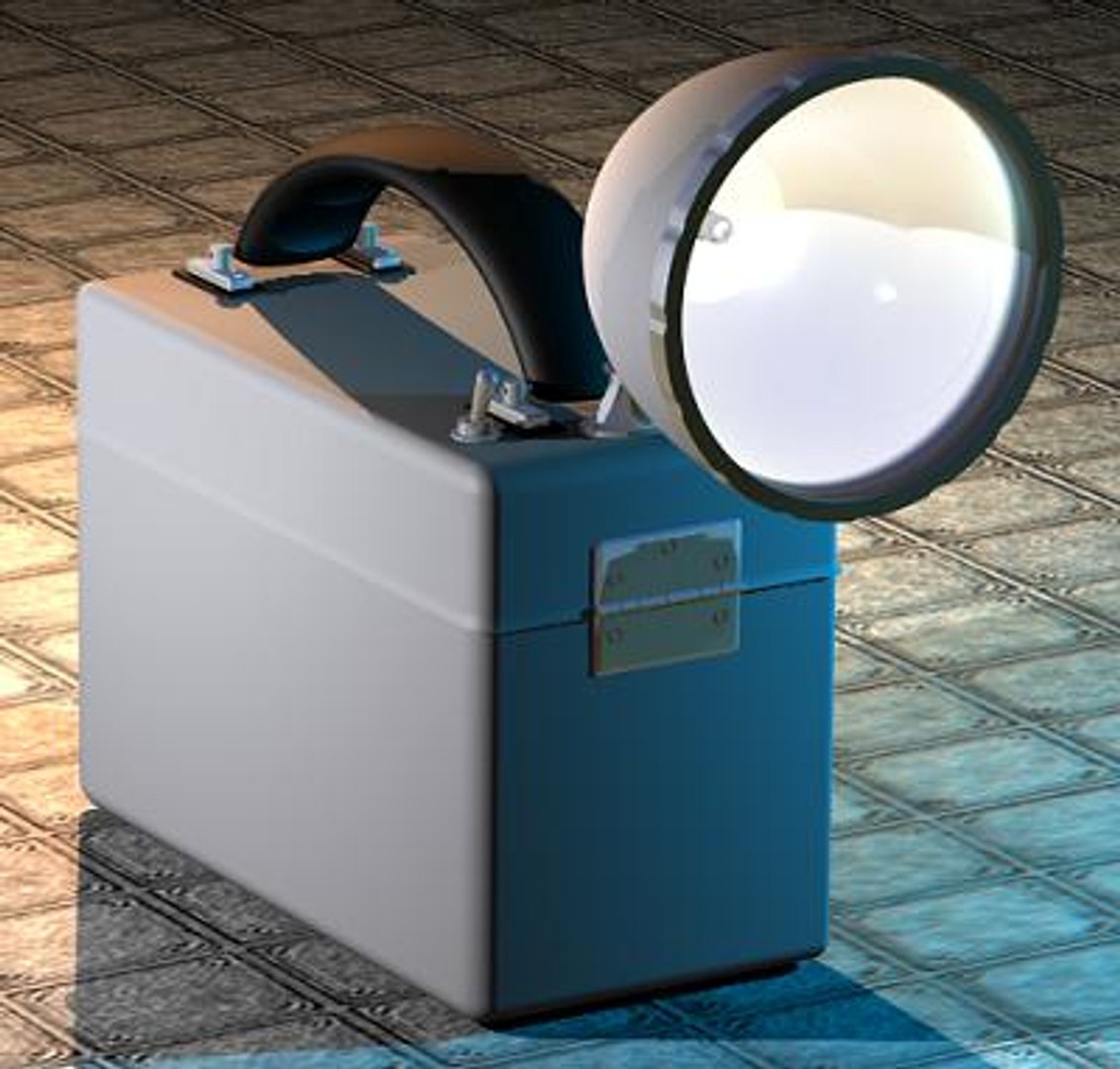 box flashlight light cob 3d 3ds