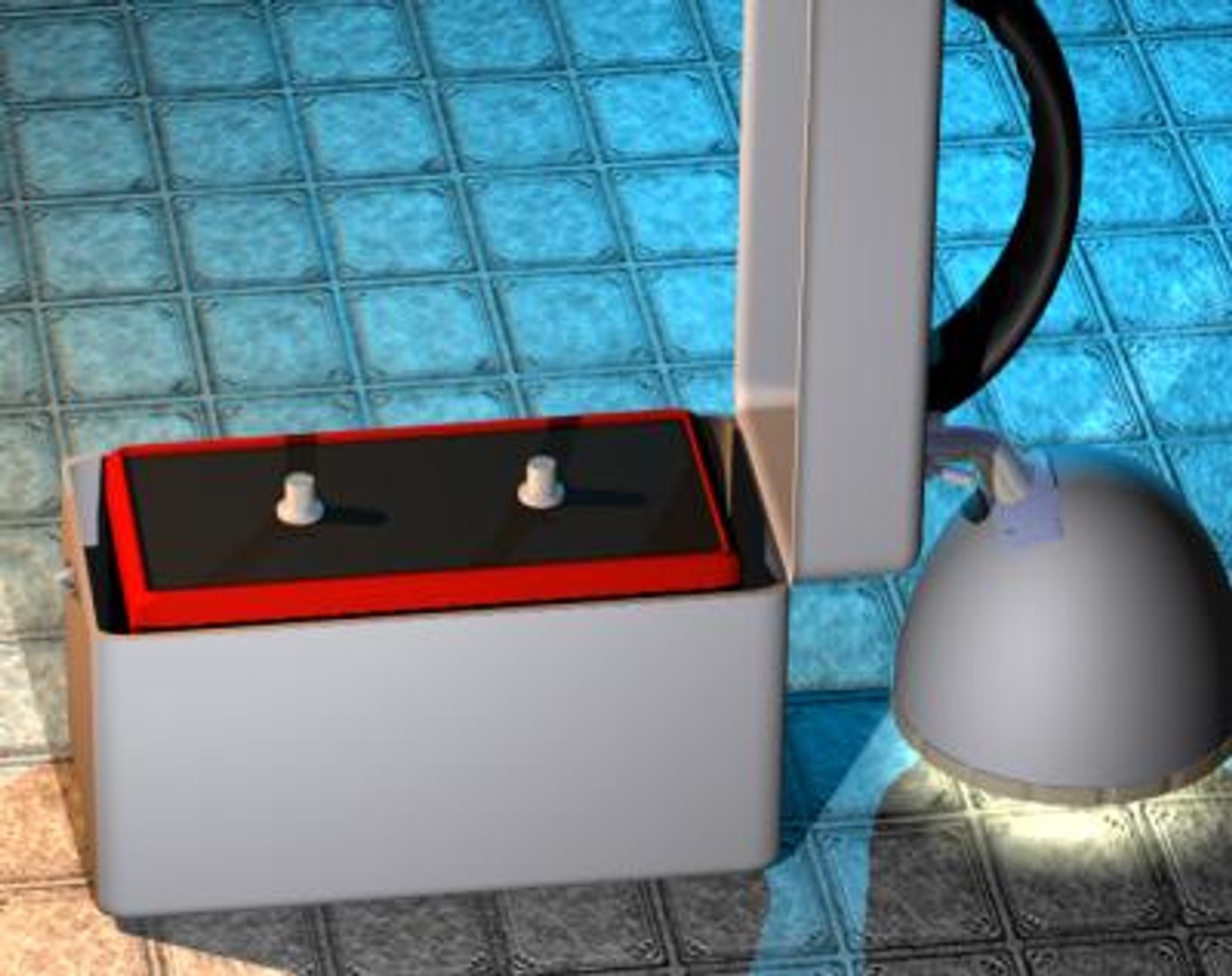 box flashlight light cob 3d 3ds