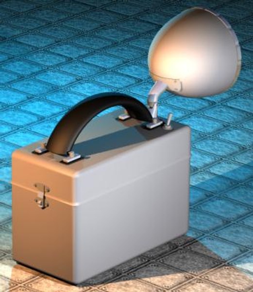 box flashlight light cob 3d 3ds