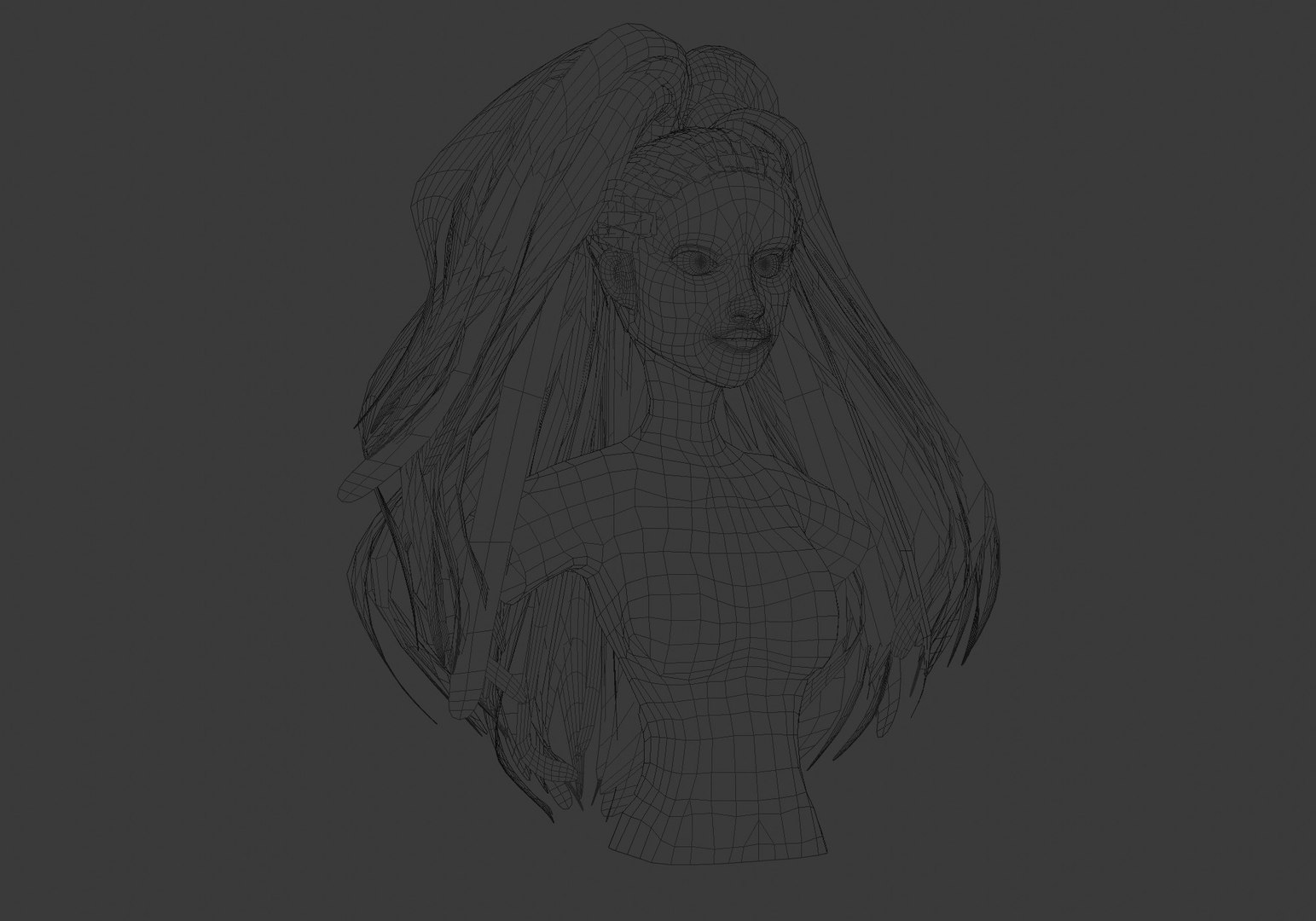 Female Strands Hairstyle Model - TurboSquid 1938106