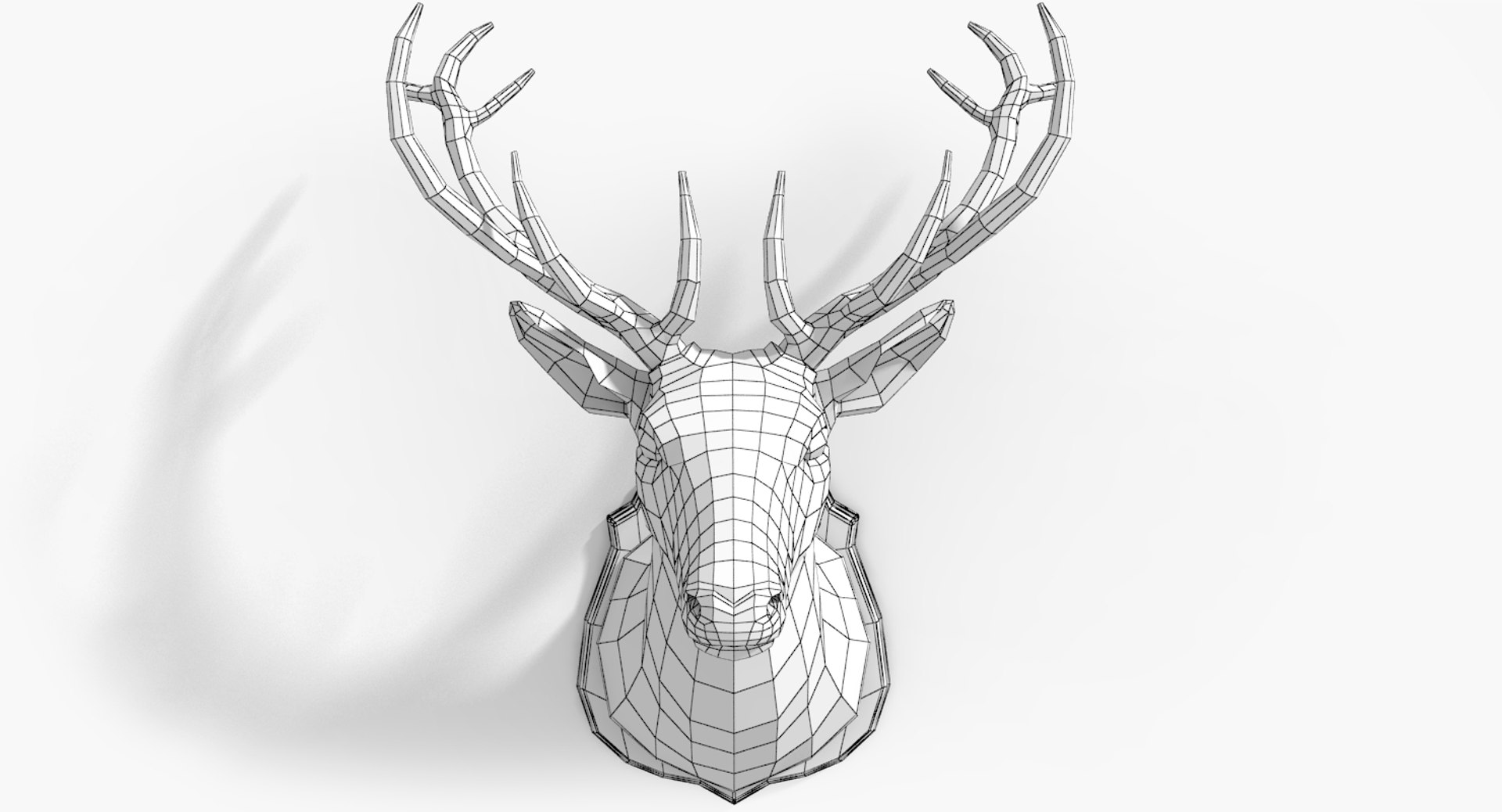 3d deer gold glitter design model