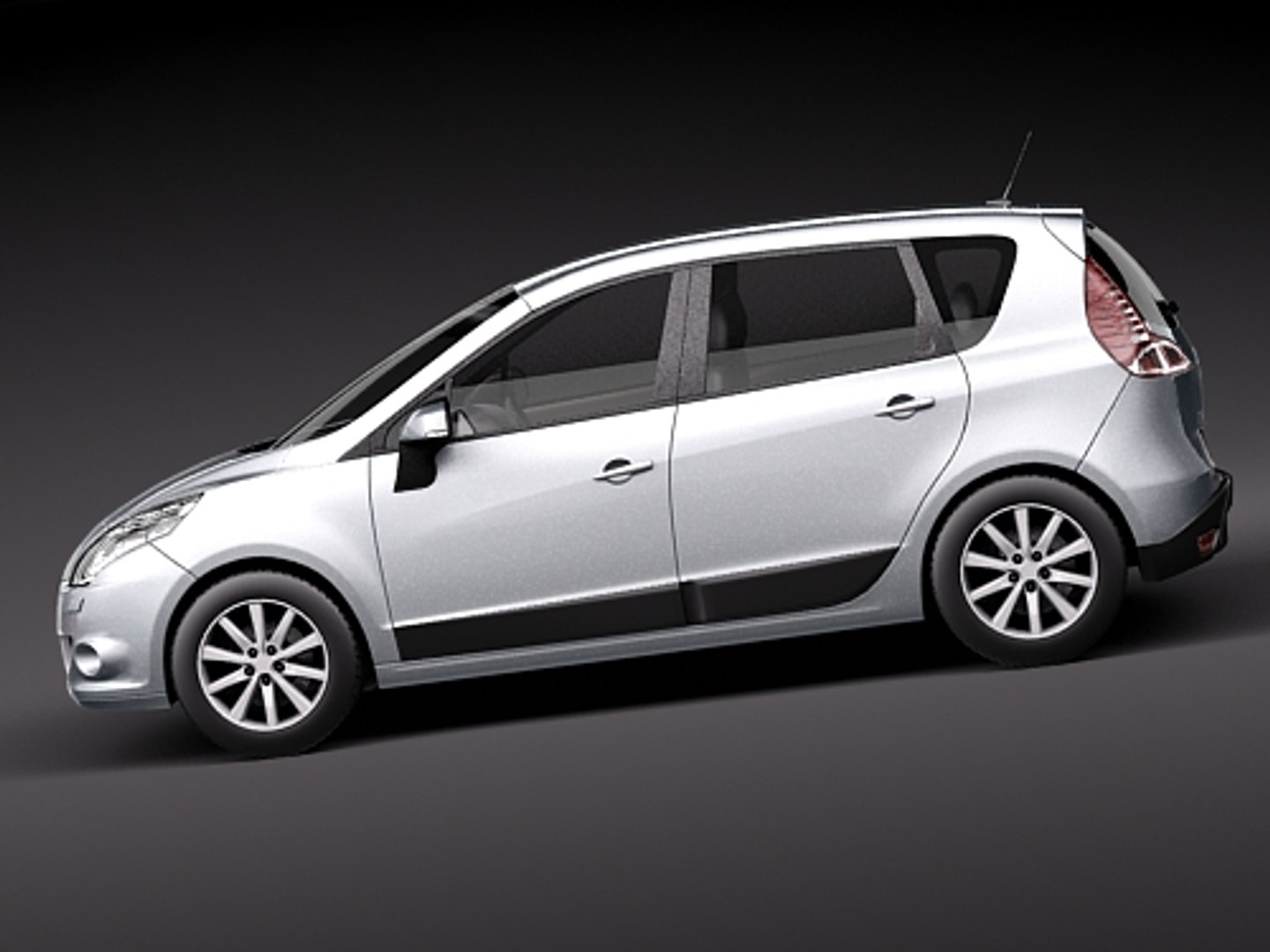 renault scenic 2010 2 3d model
