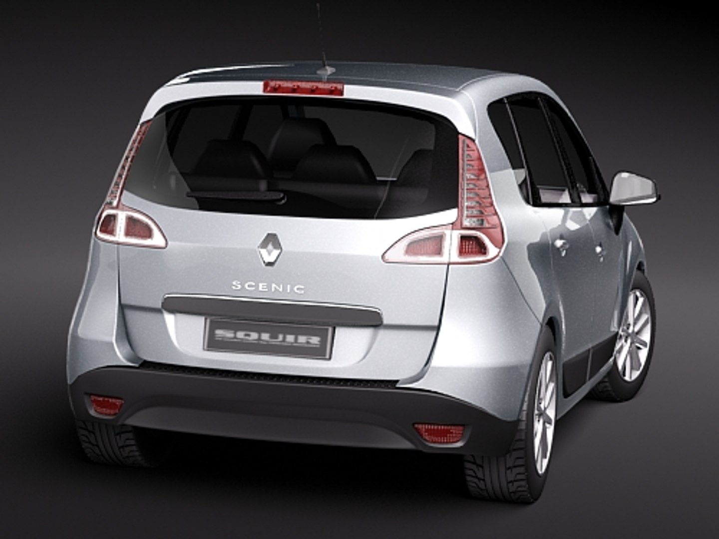 renault scenic 2010 2 3d model