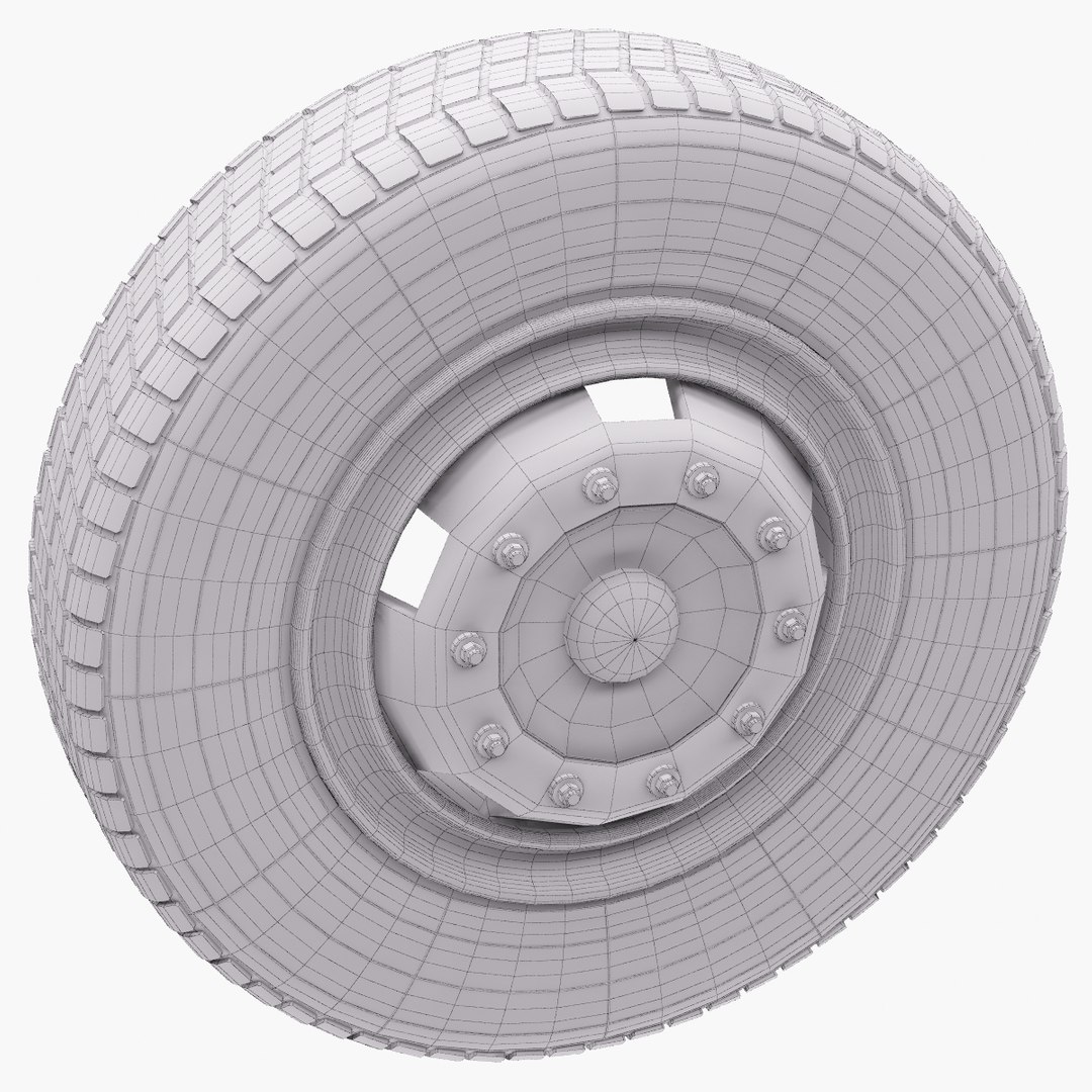 truck wheel 3d model