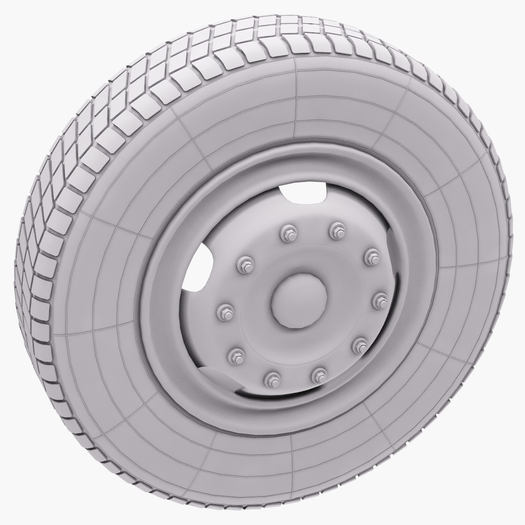 truck wheel 3d model