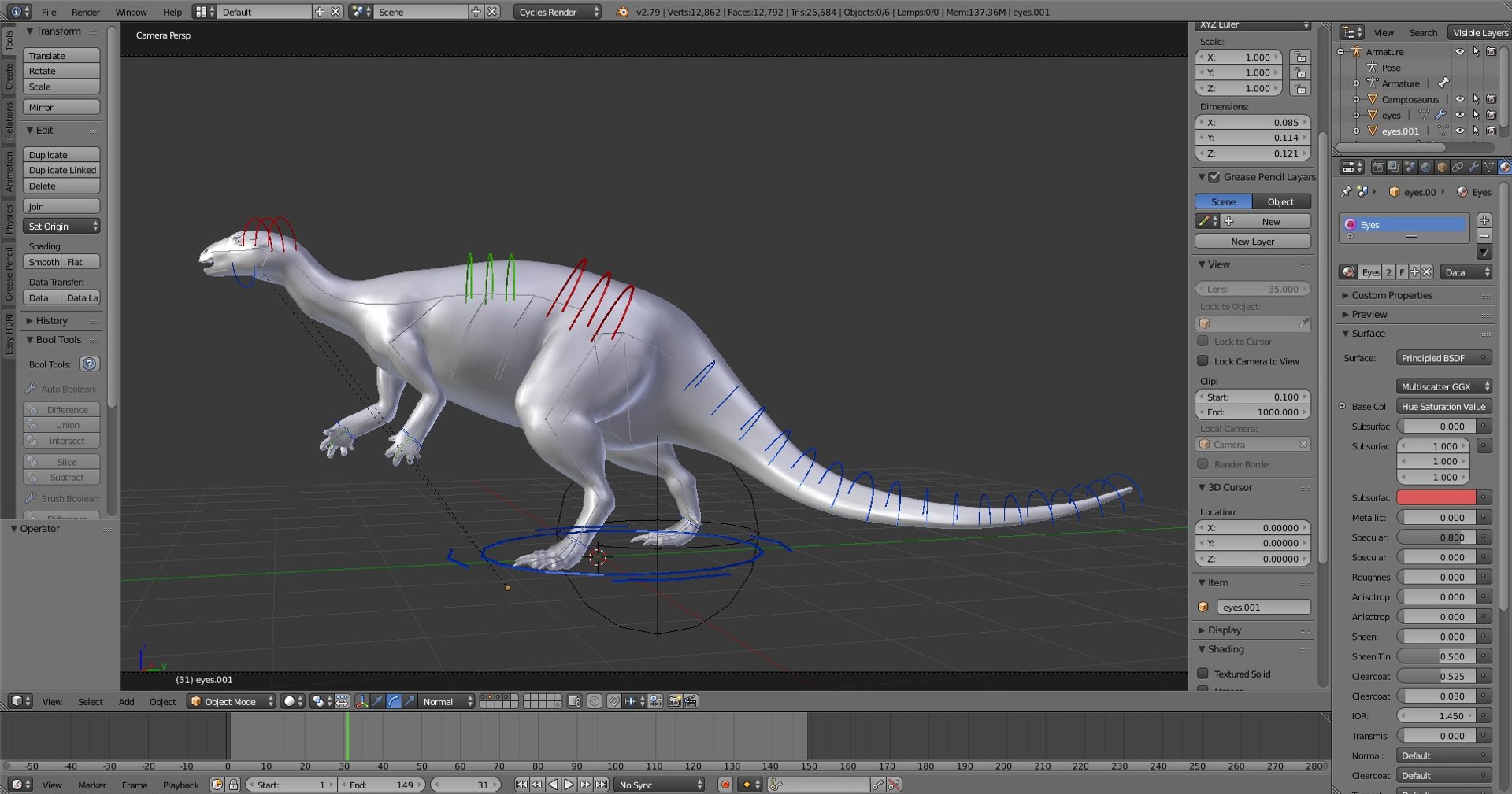 Dinosaur Camptosaurus 3D Model - TurboSquid 1258833