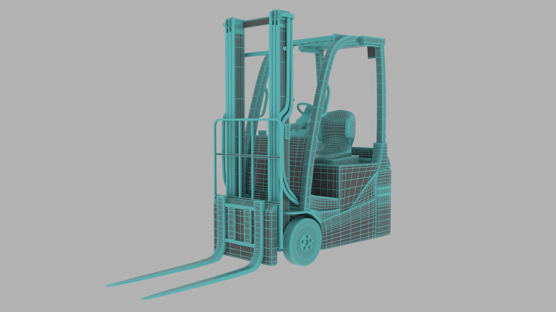 Forklift Rigged 3D Model - TurboSquid 2200323
