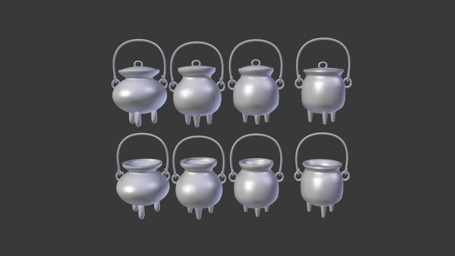 3d model of cauldron pack
