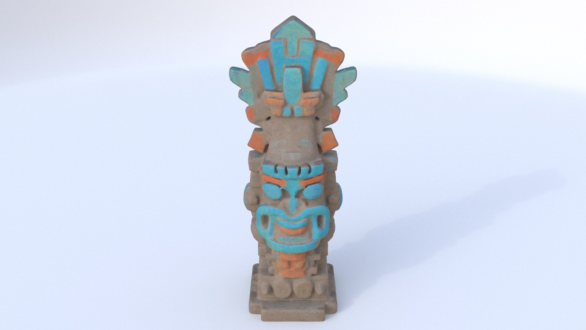 3D Model Mayan Aztec Totem3 - TurboSquid 2328123