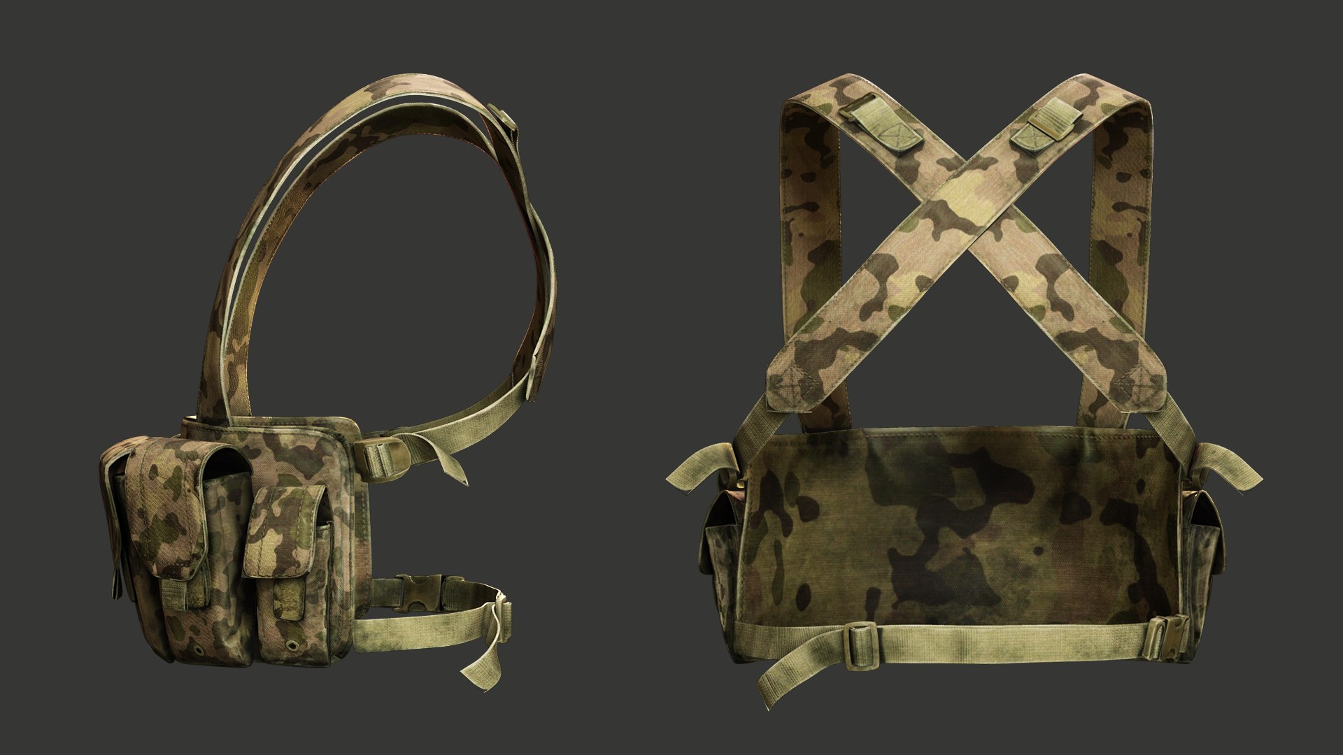 Classic Camo Chest Rig - Realistic 3D Model 3D Model - TurboSquid 2419497