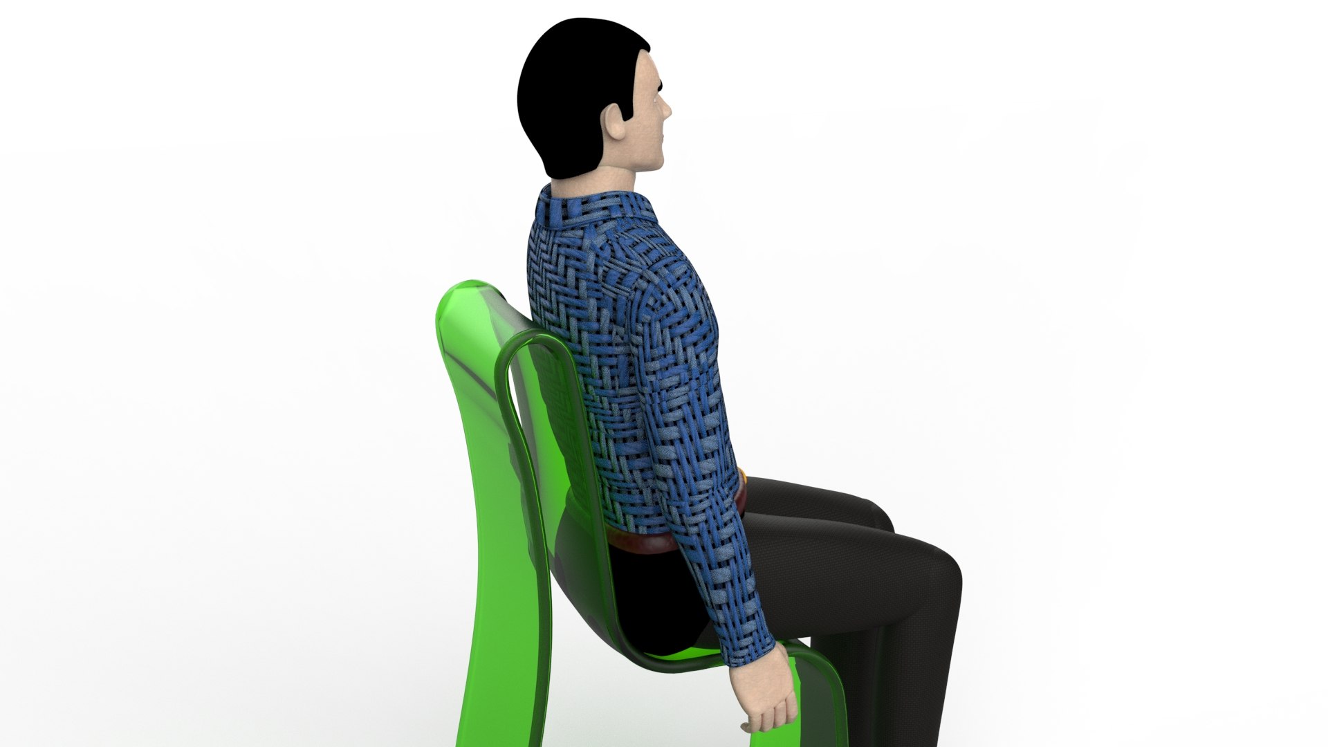 3D Sitting Manikin - TurboSquid 1977551