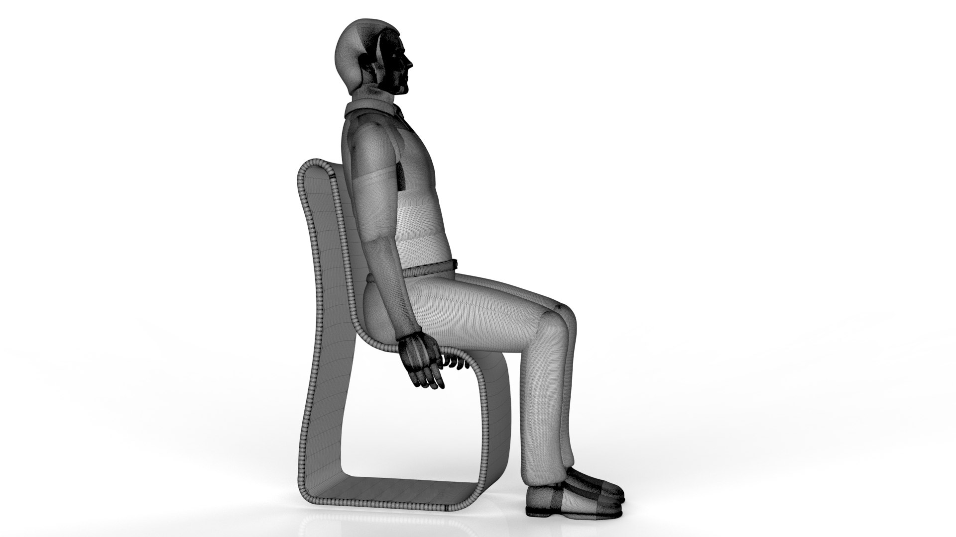 3D Sitting Manikin - TurboSquid 1977551