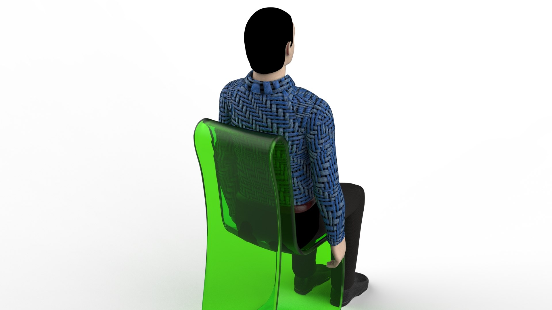 3D Sitting Manikin - TurboSquid 1977551