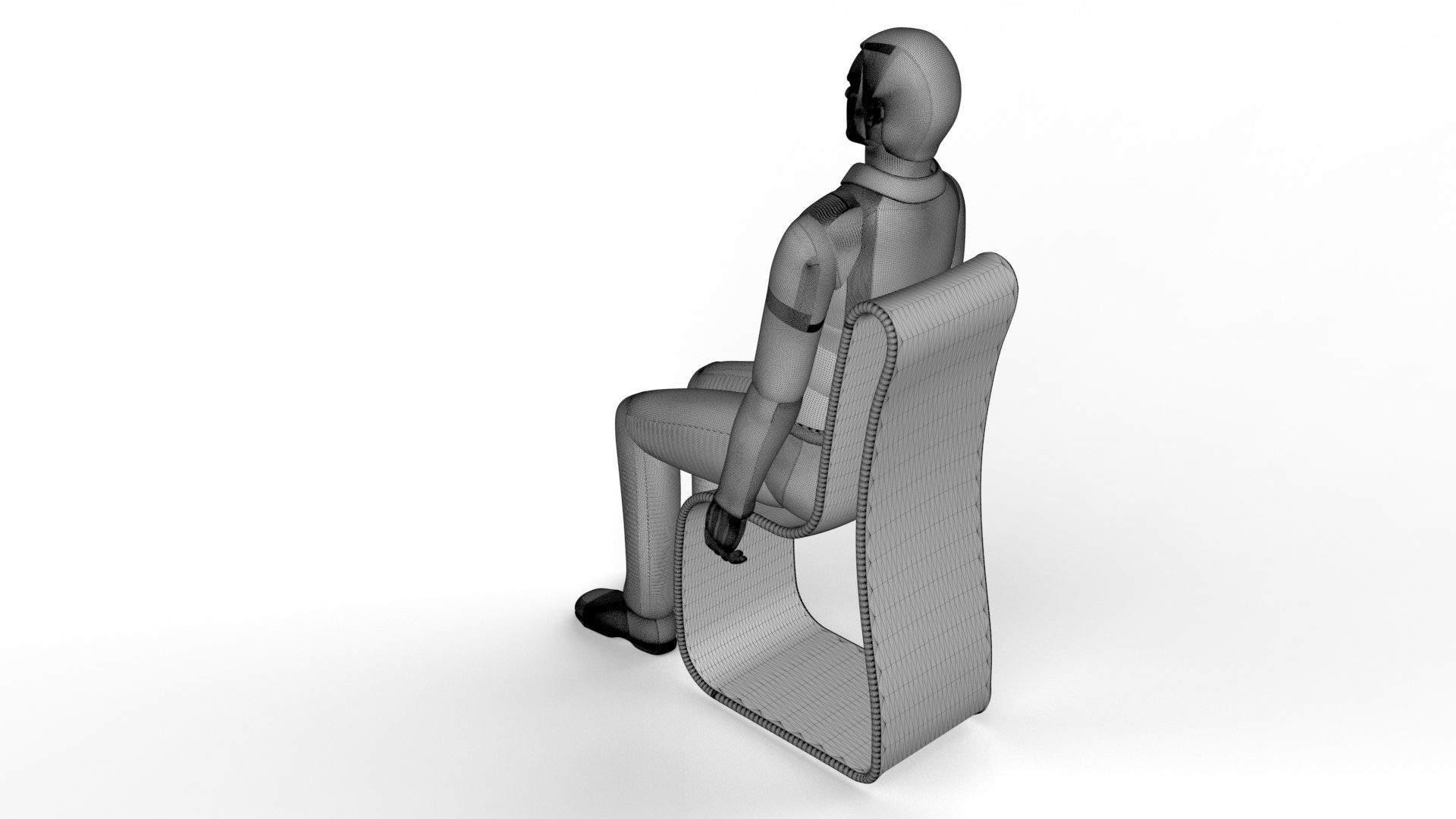 3D Sitting Manikin - TurboSquid 1977551