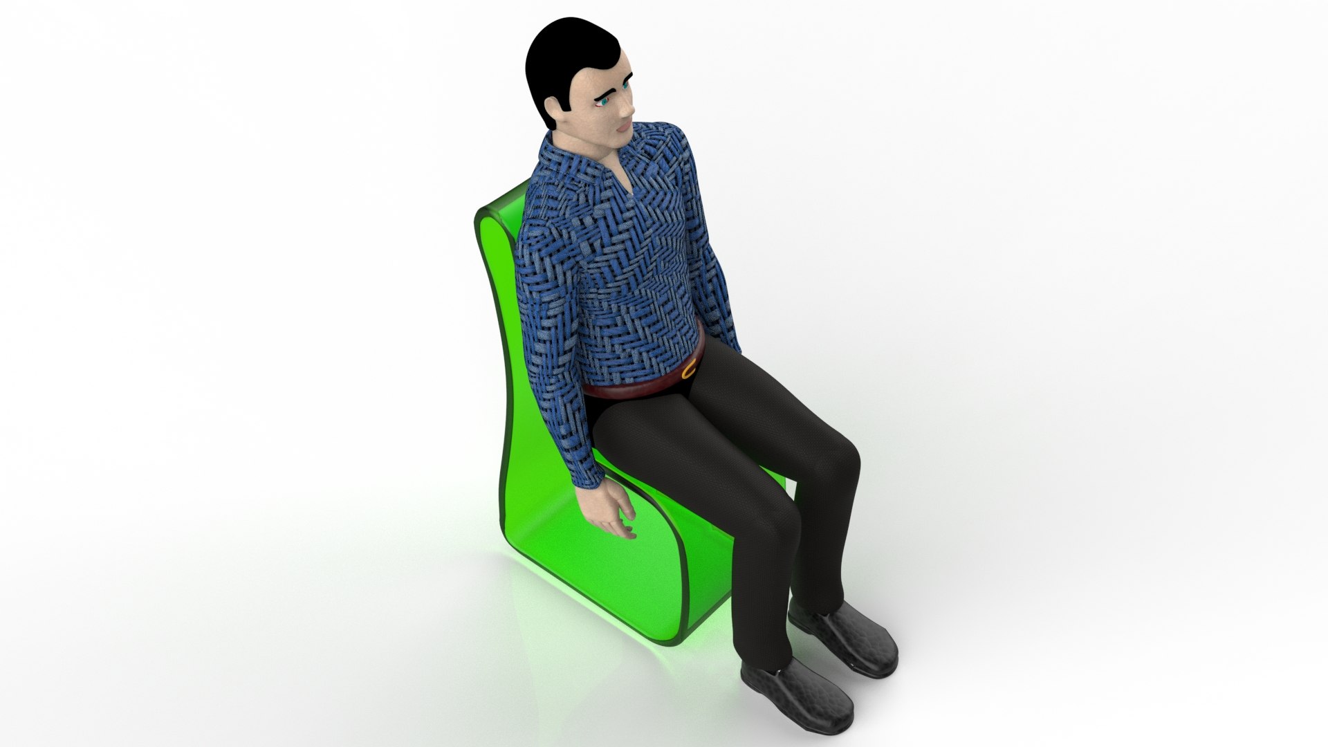 3D Sitting Manikin - TurboSquid 1977551