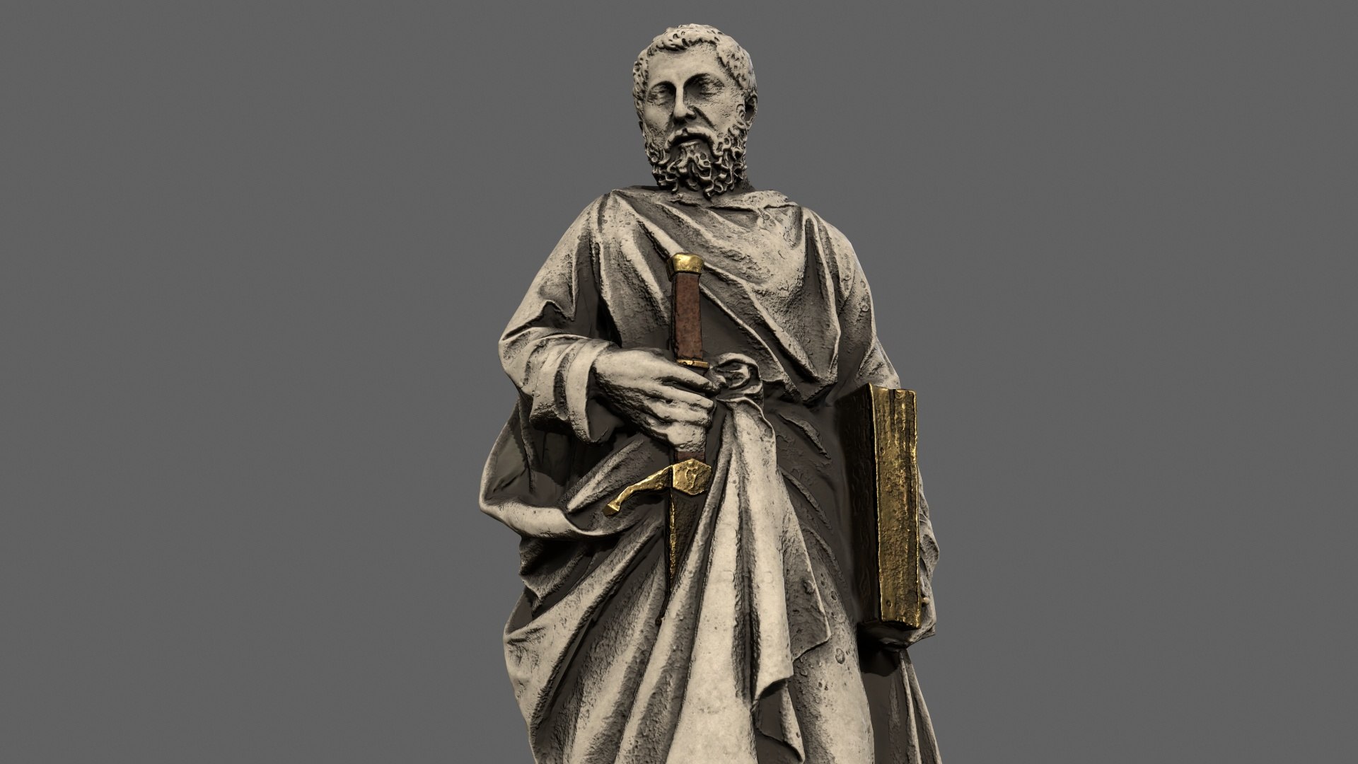 Old Man Statue 3D - TurboSquid 1970730