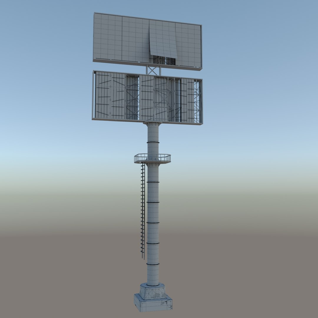 3D Model Billboard Kitbash - TurboSquid 2310578