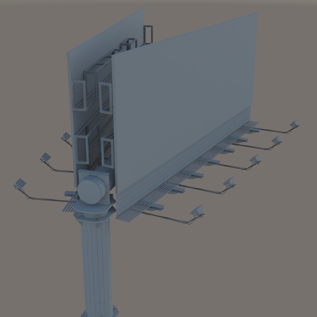 3D Model Billboard Kitbash - TurboSquid 2310578