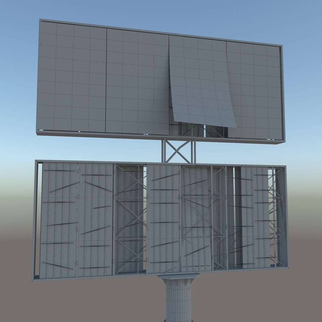3D Model Billboard Kitbash - TurboSquid 2310578