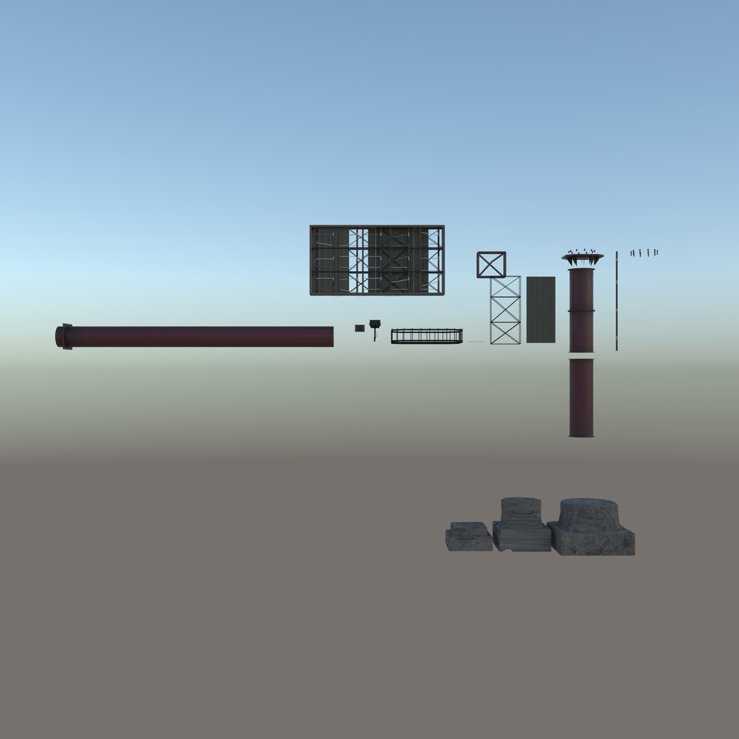 3D Model Billboard Kitbash - TurboSquid 2310578