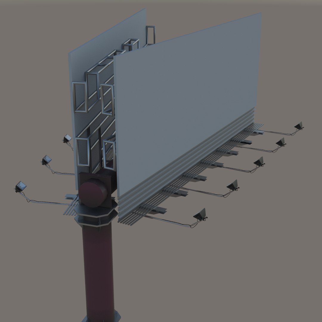 3D Model Billboard Kitbash - TurboSquid 2310578