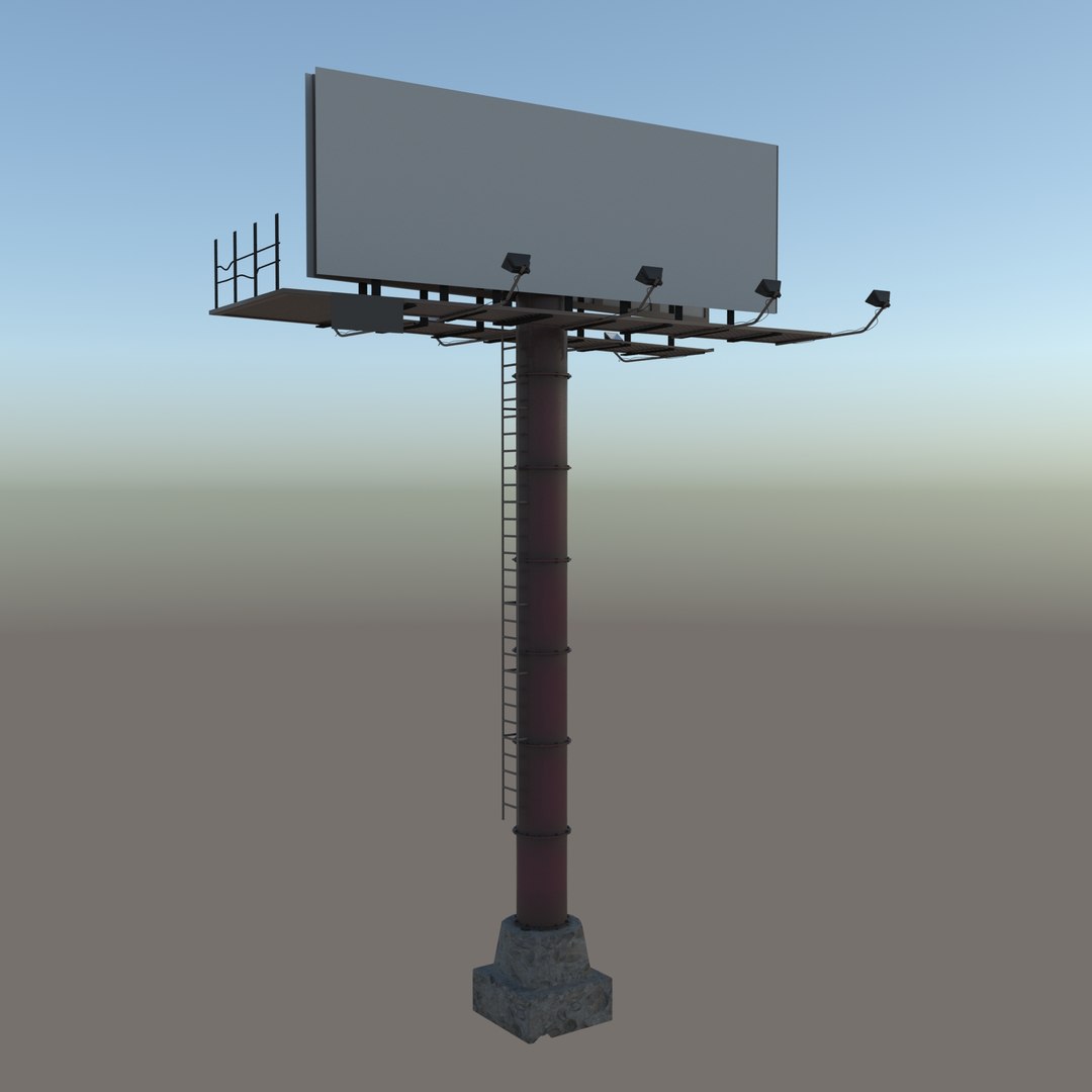 3D Model Billboard Kitbash - TurboSquid 2310578