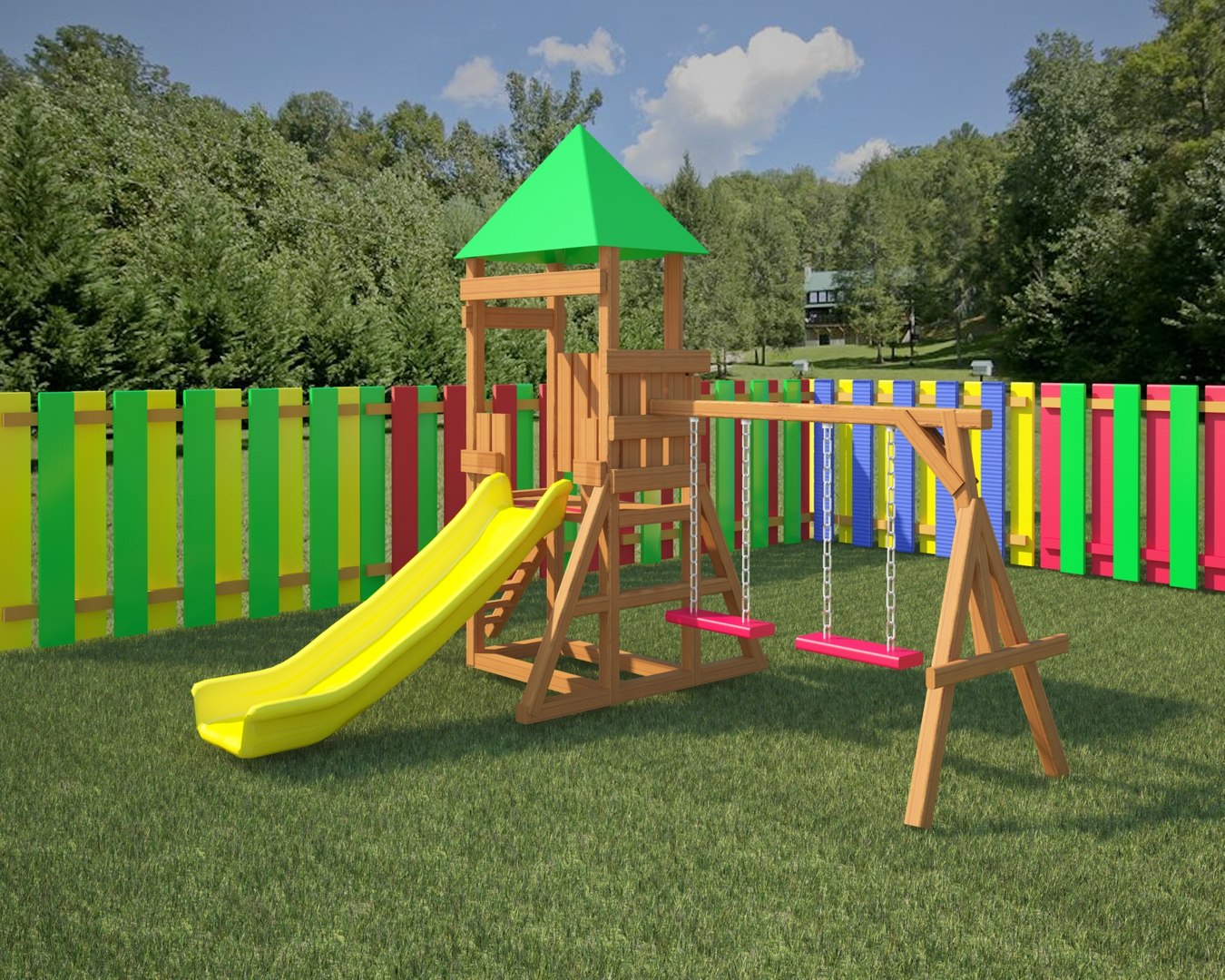 Kids Playground 3D Model - TurboSquid 1297445