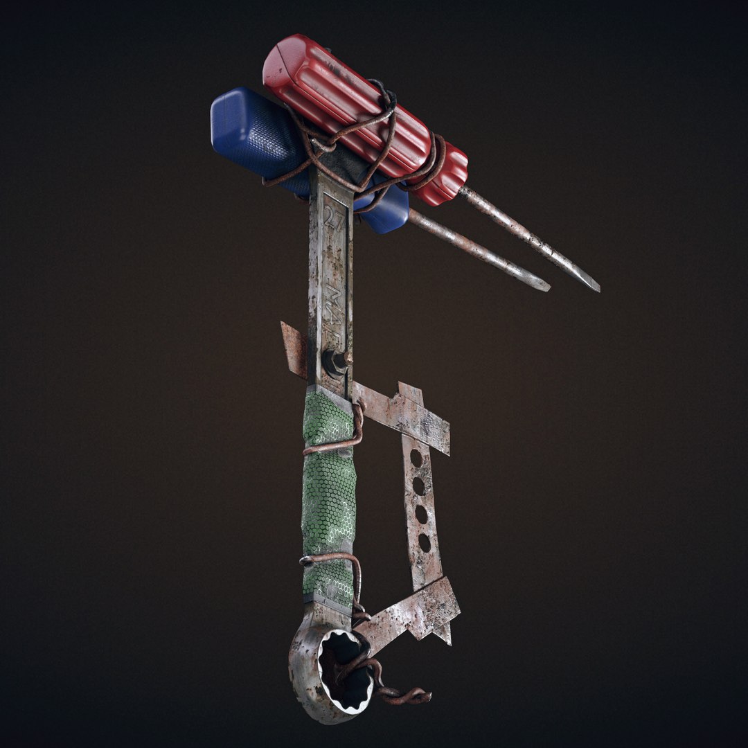 Hand Made Melee Gun 3D Model - TurboSquid 1844199