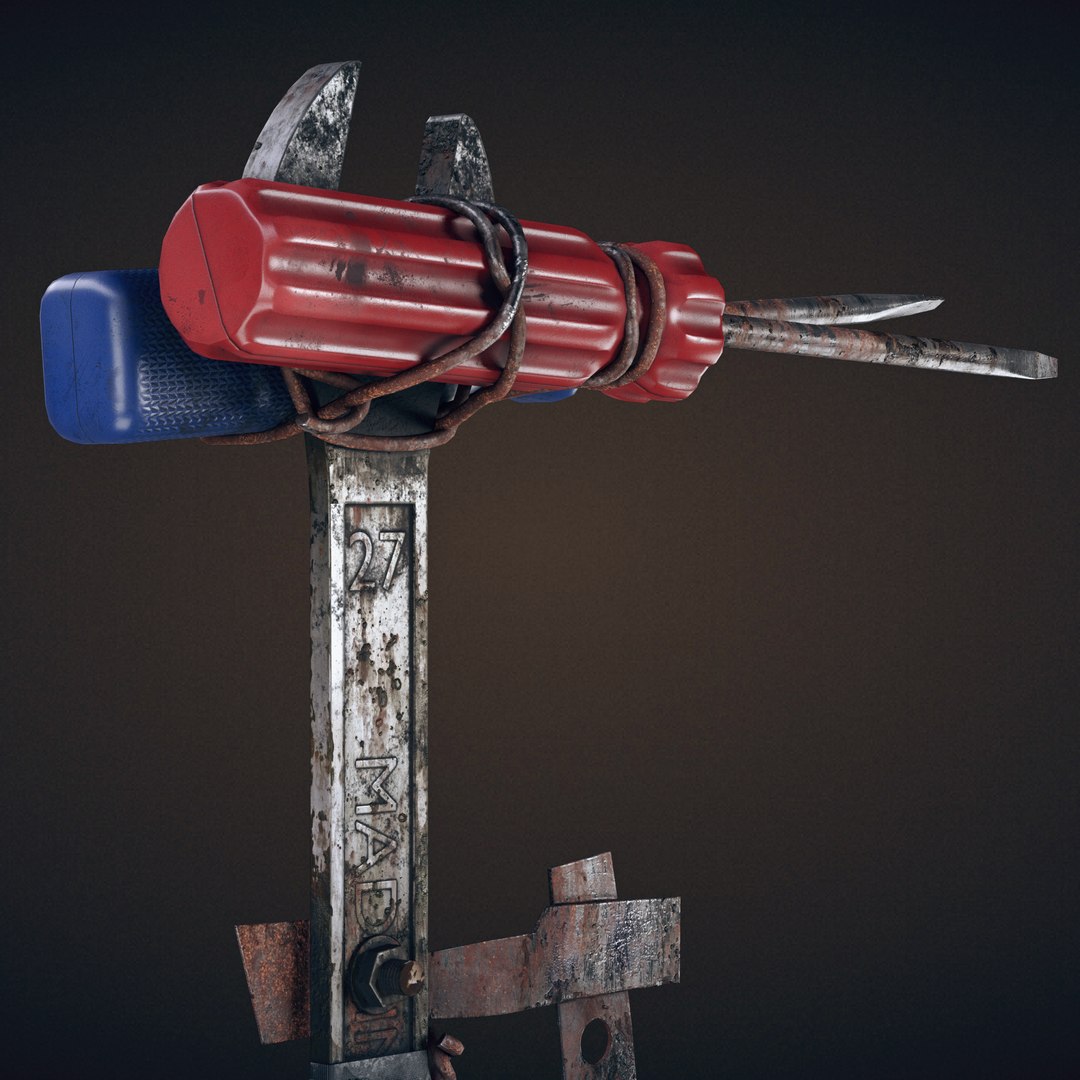 Hand Made Melee Gun 3D Model - TurboSquid 1844199