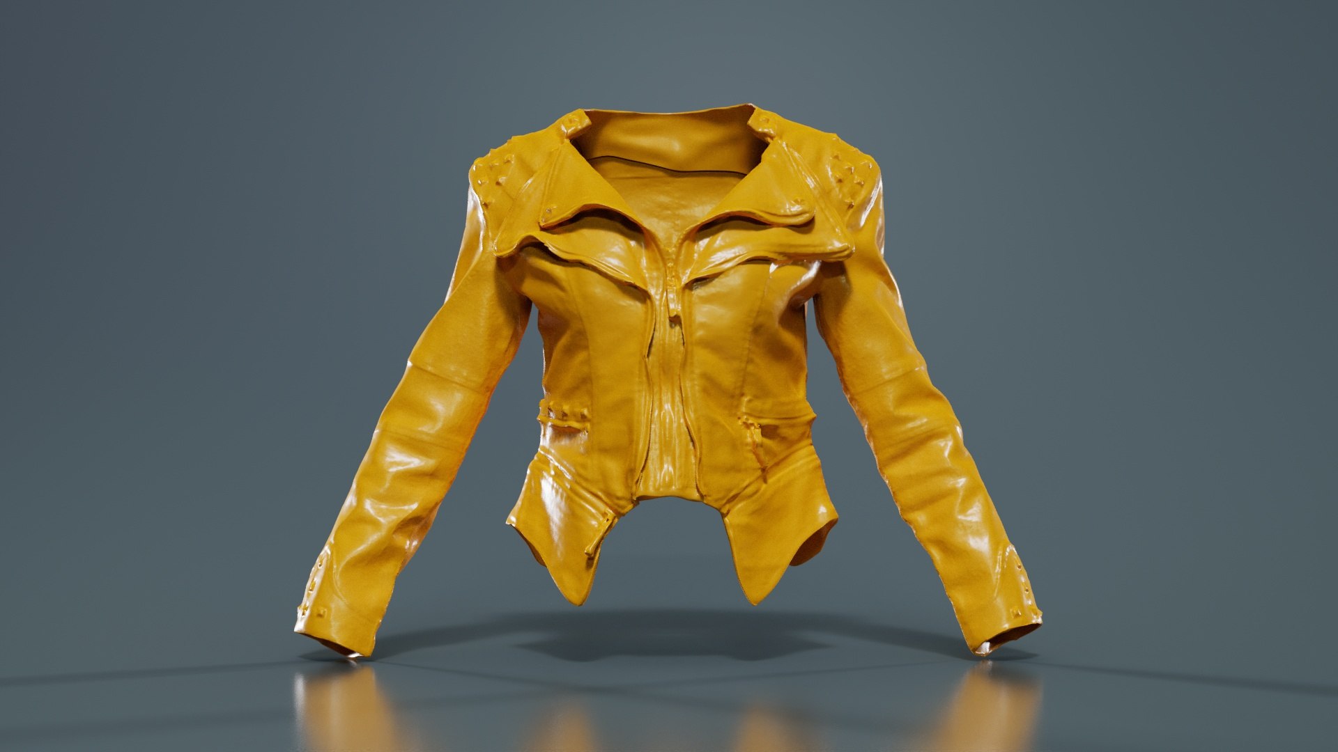 3D Pointy Jeans Jacket Remastered - TurboSquid 2361426