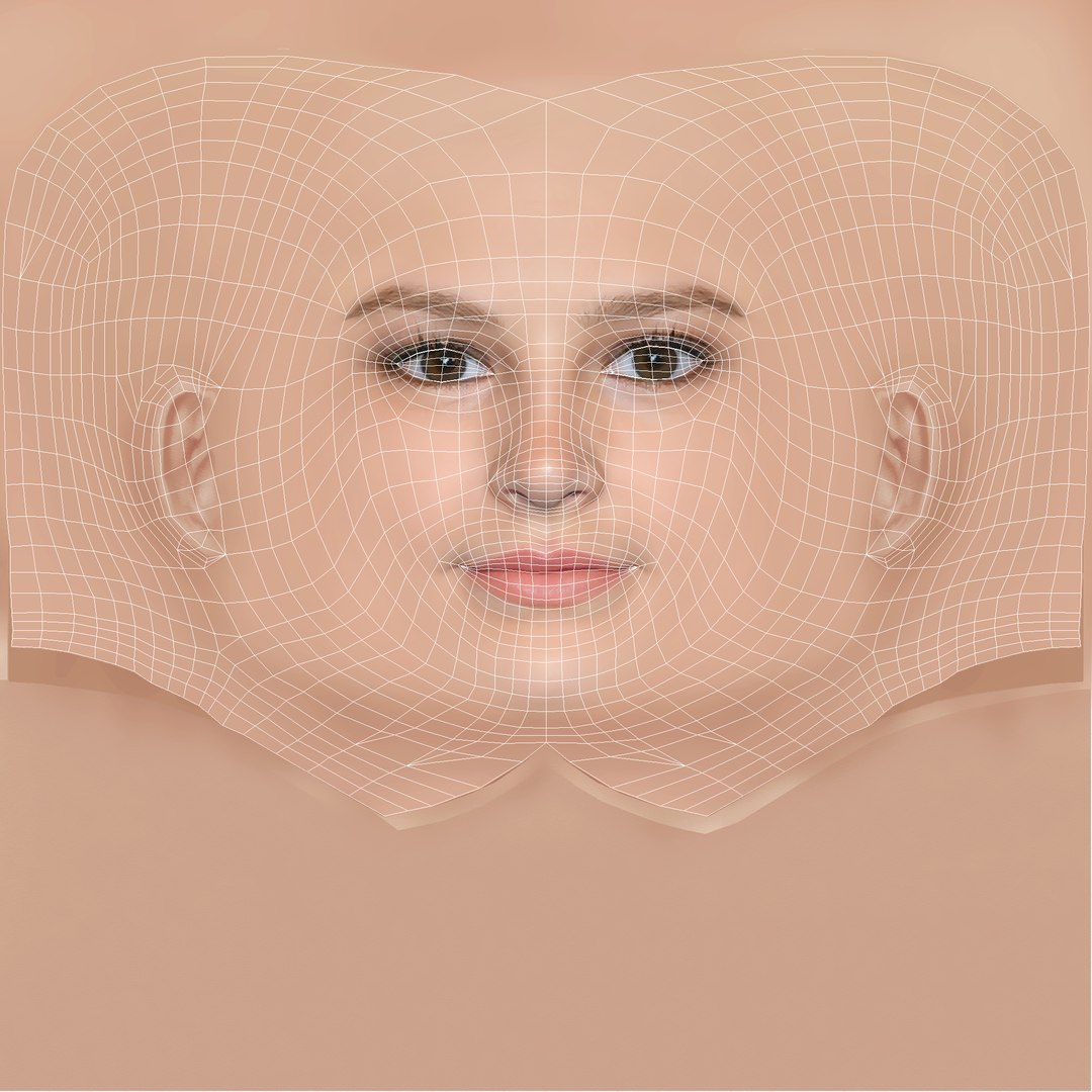 Peyton Kennedy Head - No Hair - Low Poly Head For Game 3D Model - TurboSquid 2362505