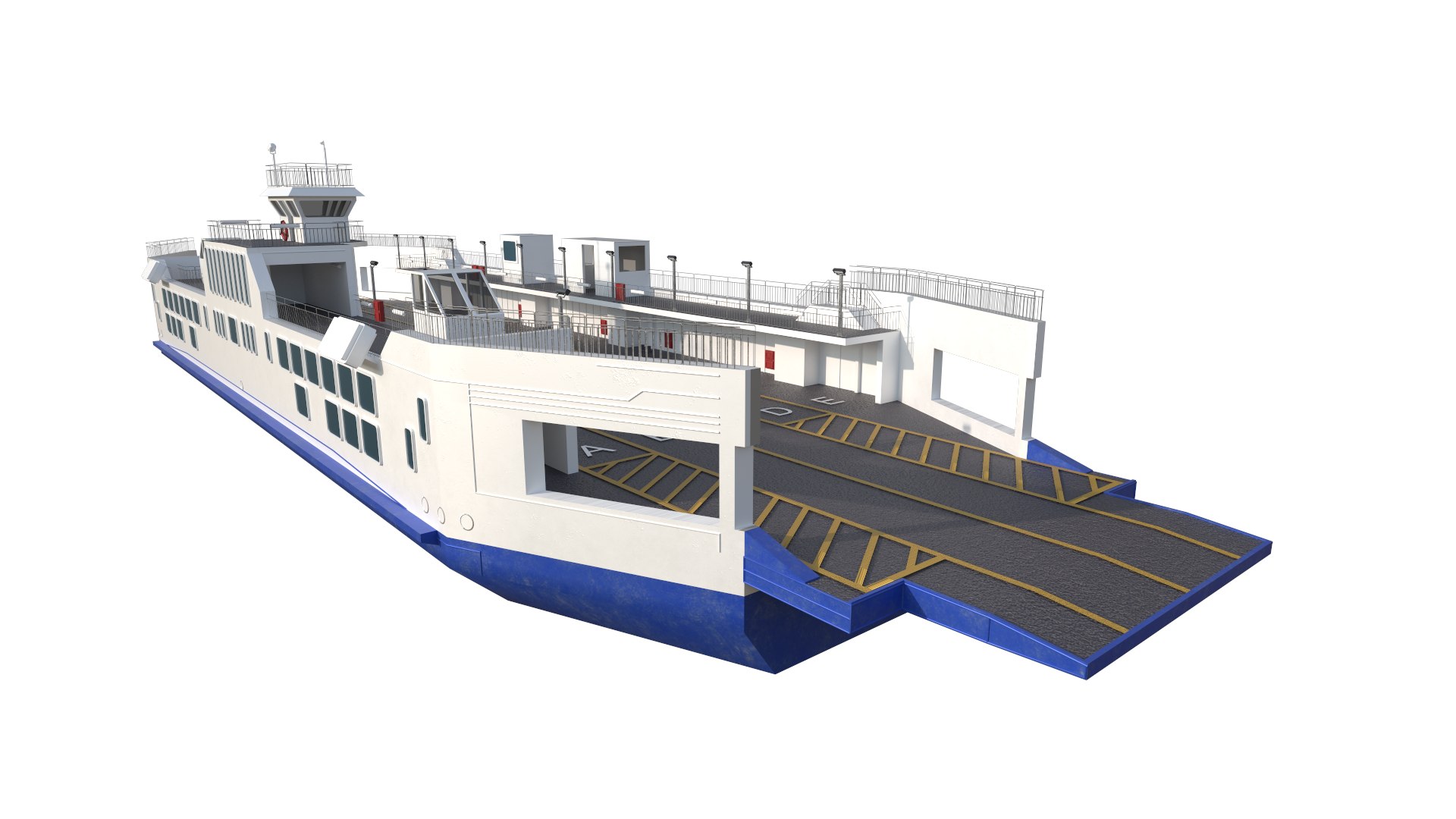 3D Torpoint Ferry Model - TurboSquid 2335718