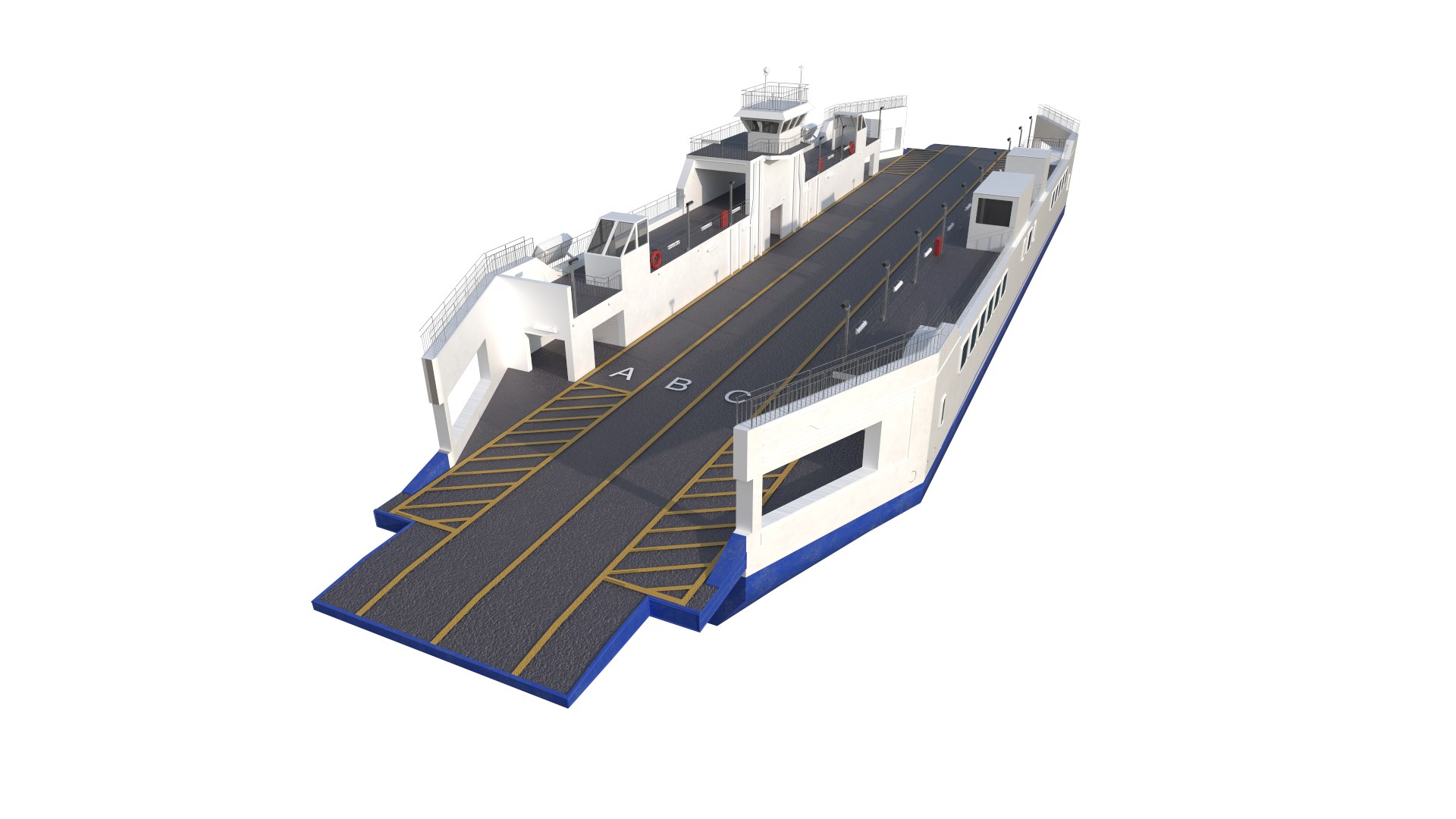 3D Torpoint Ferry Model - TurboSquid 2335718