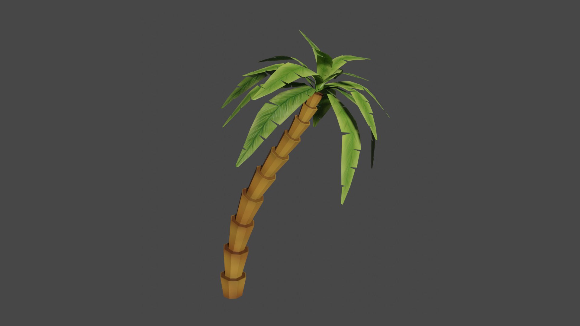 3D stylized cartoon palm tree - TurboSquid 1614344