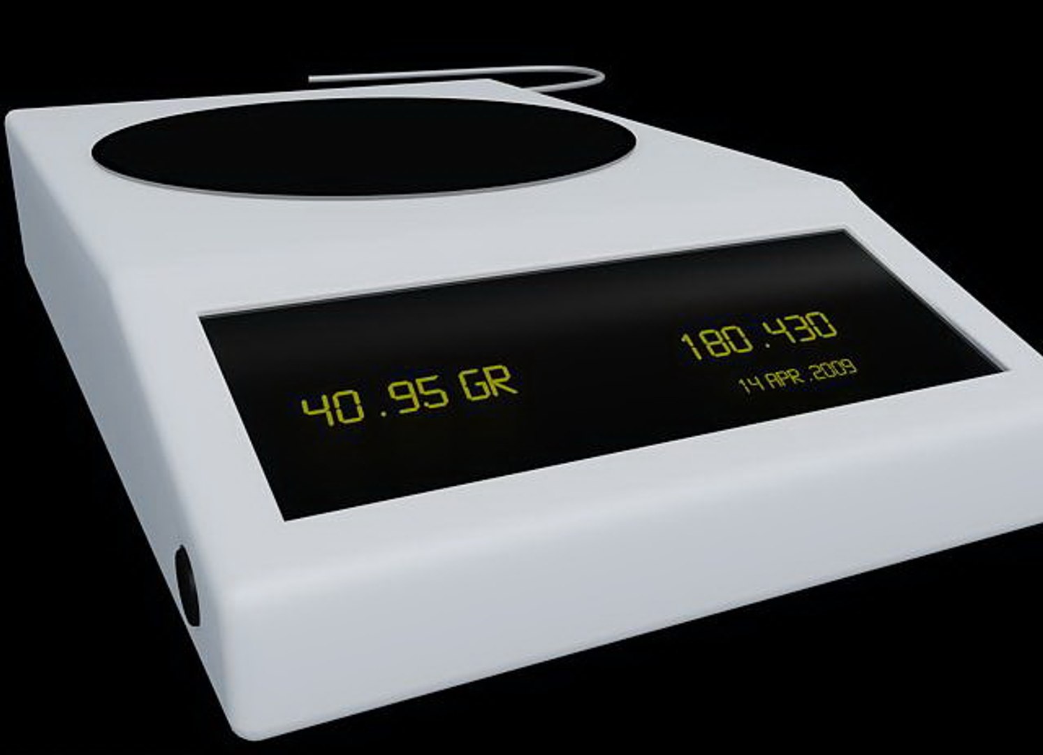 3d Model Electronic Balance 01
