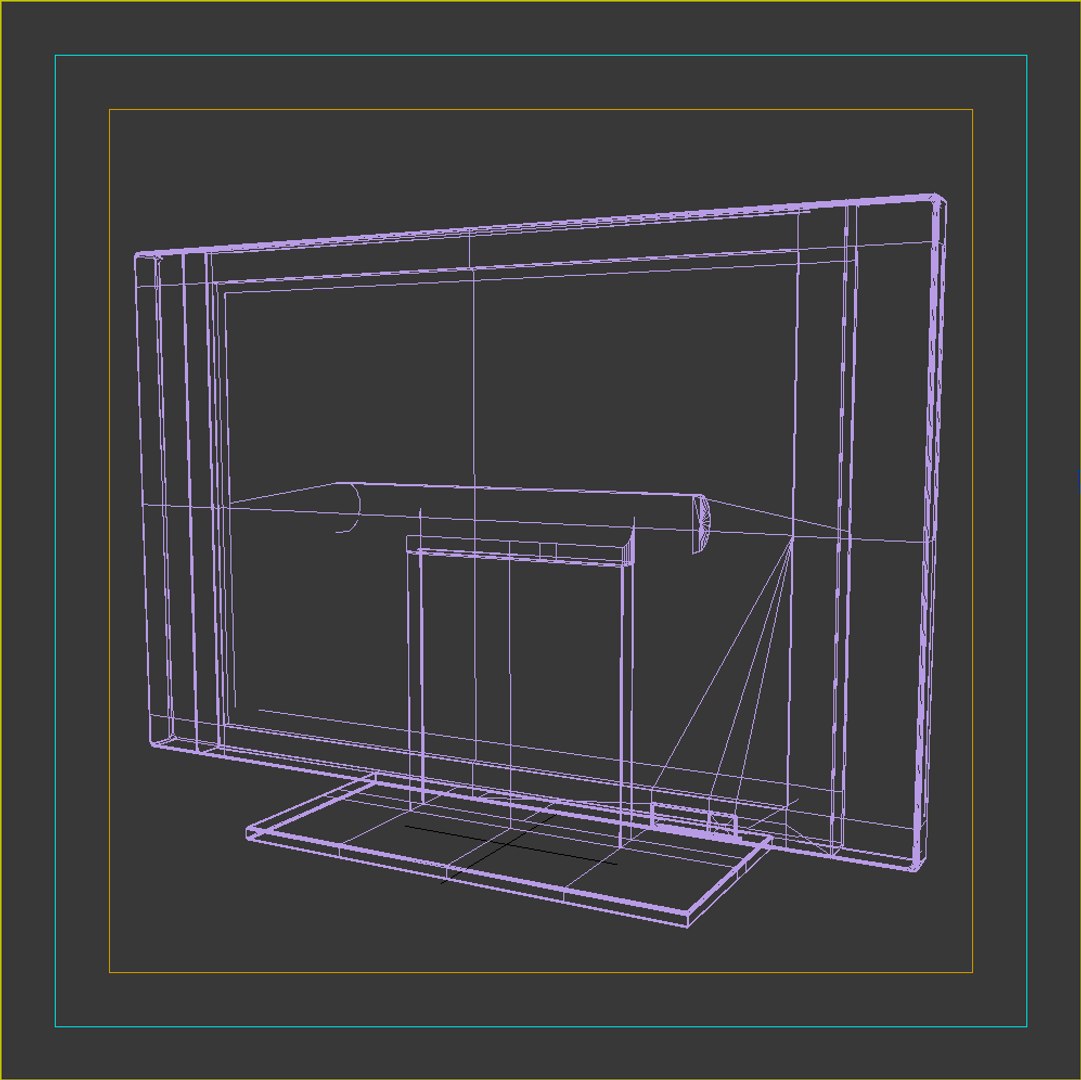 3d Model 16:9 4:3 Lcd