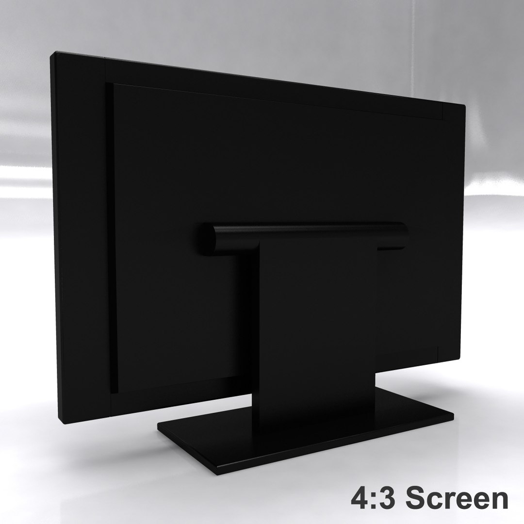 3d Model 16:9 4:3 Lcd