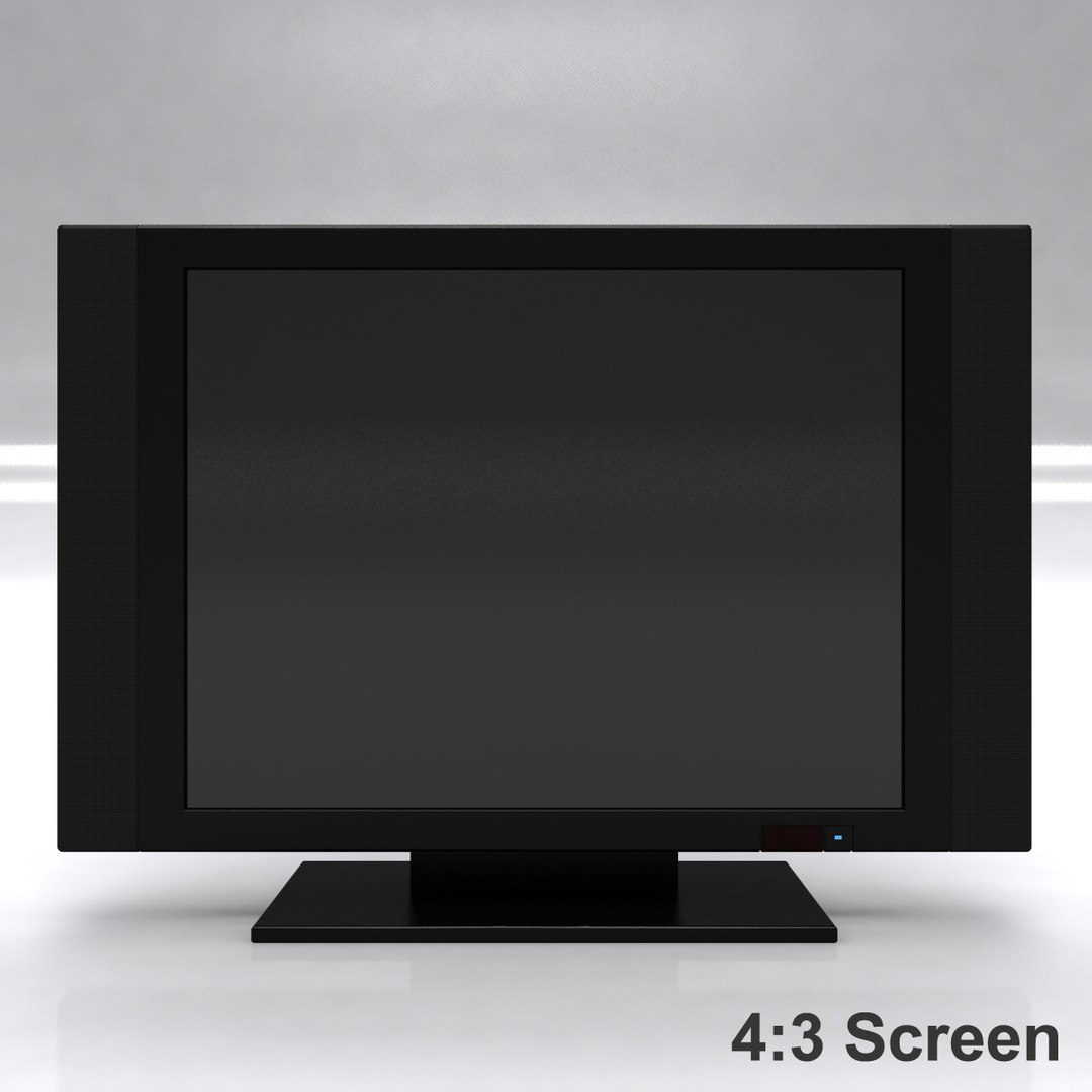 3d Model 16:9 4:3 Lcd