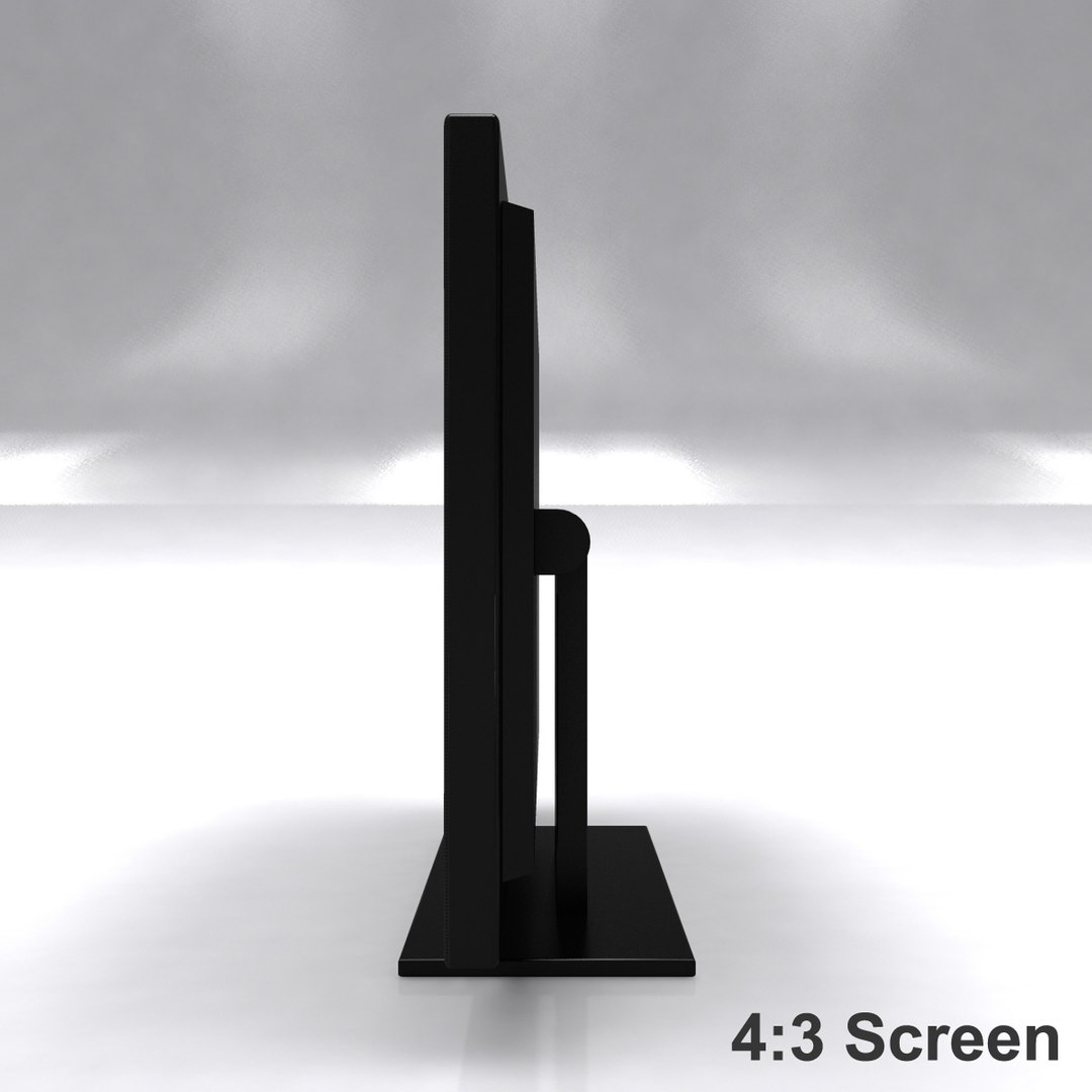 3d Model 16:9 4:3 Lcd
