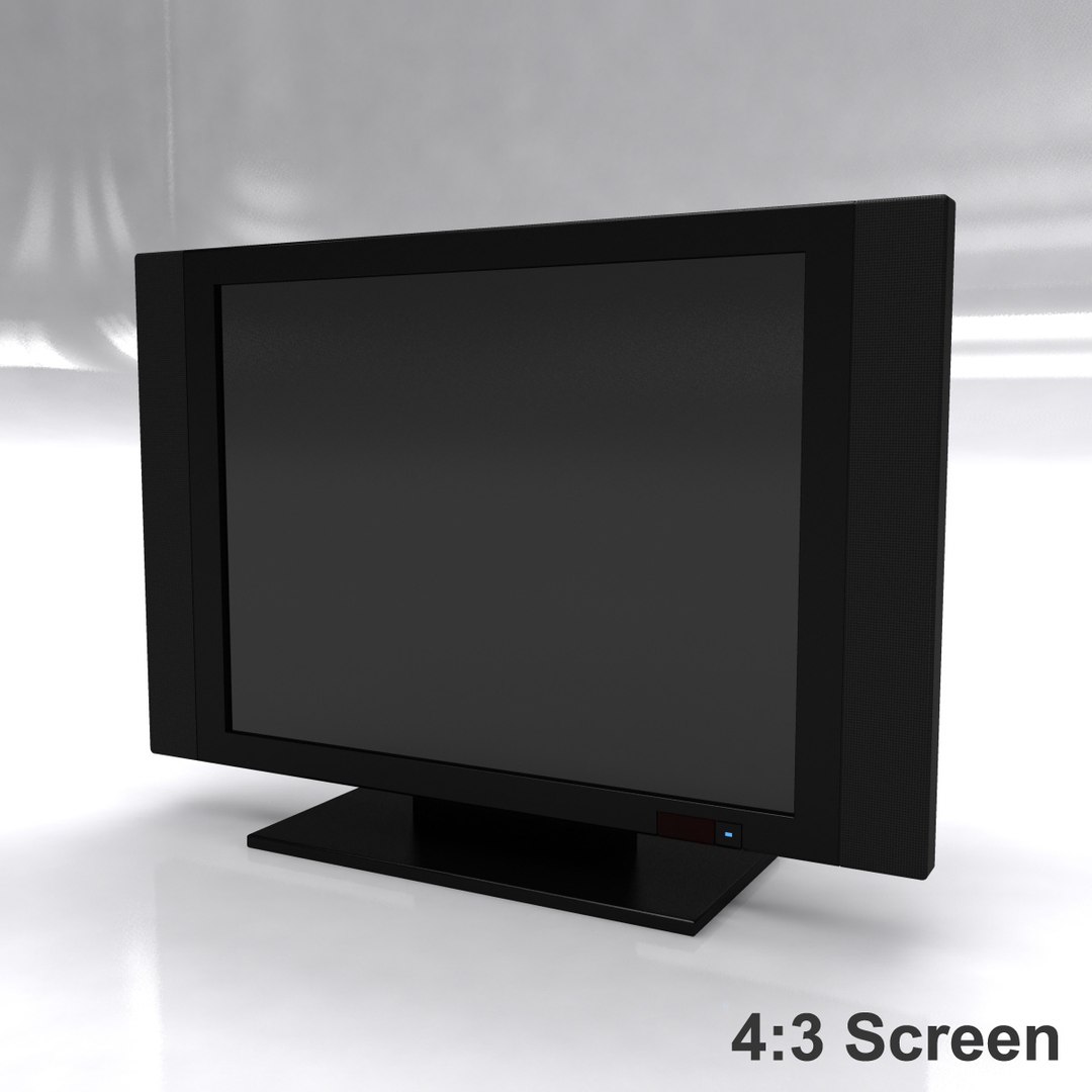 3d Model 16:9 4:3 Lcd