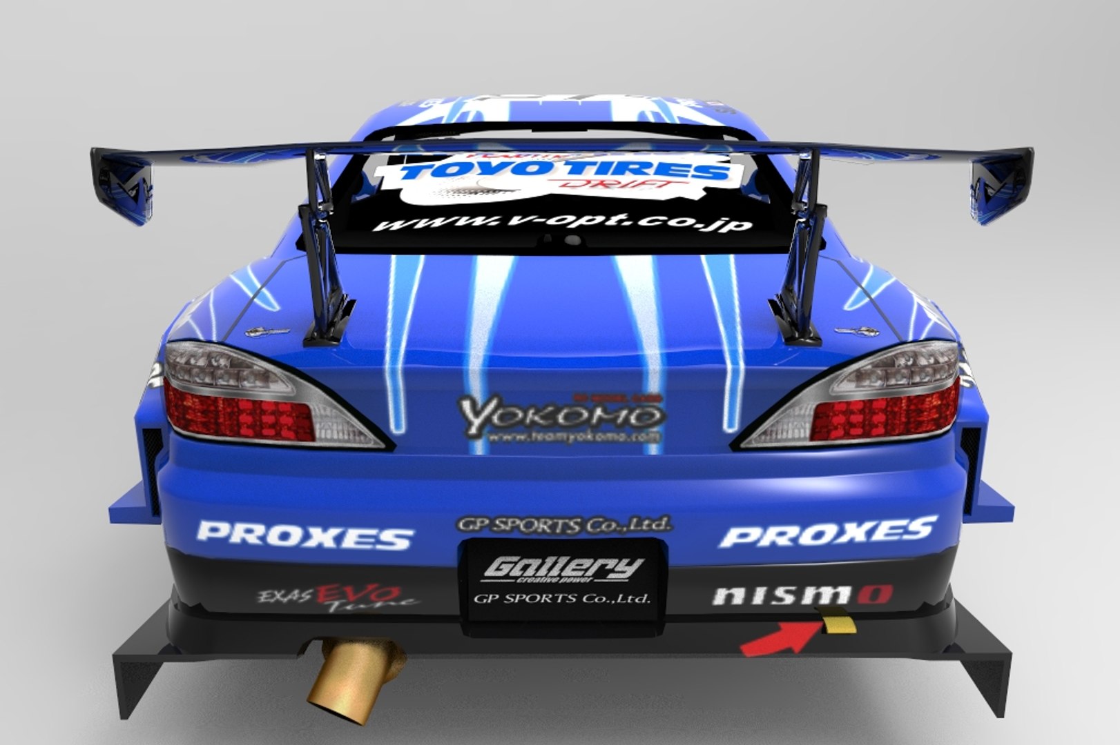 Racing Car D1 3d Model