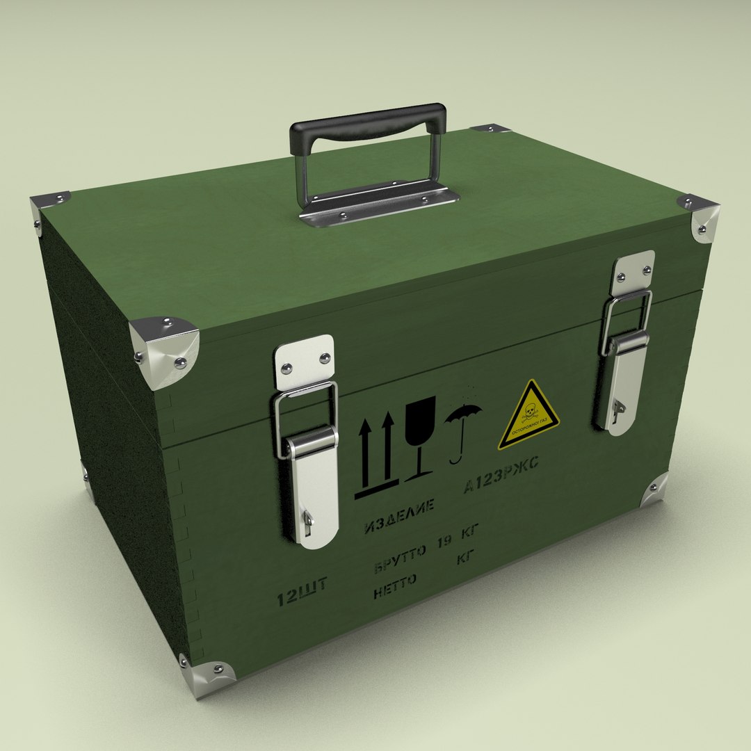 Soviet Military Box Model - TurboSquid 1275267