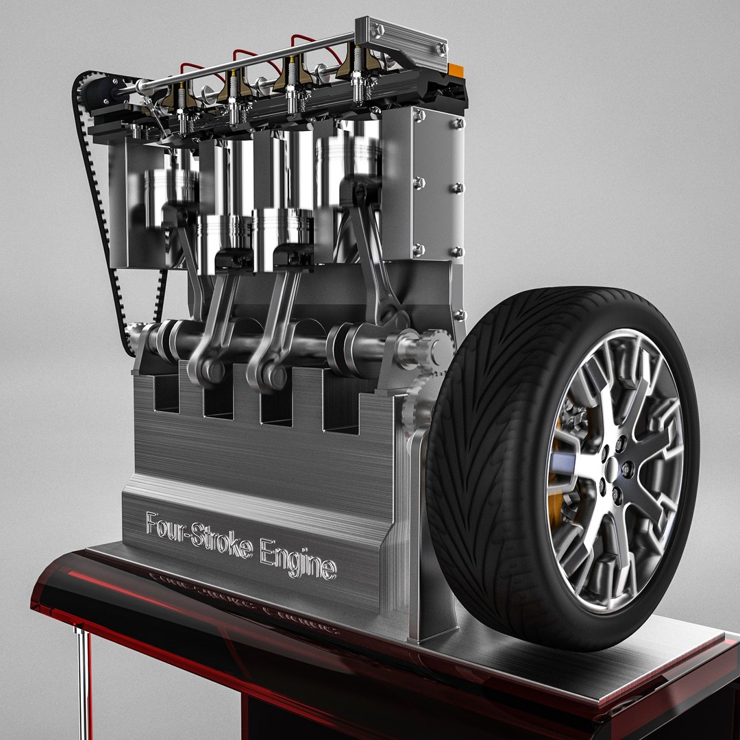 Four-stroke Engine 3D - TurboSquid 1689212