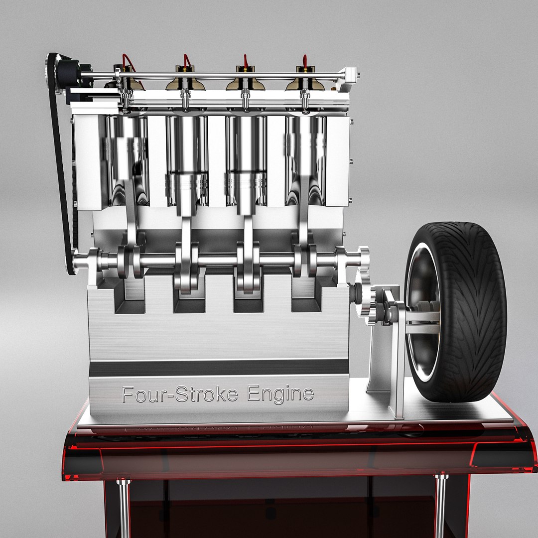 Four-stroke Engine 3D - TurboSquid 1689212