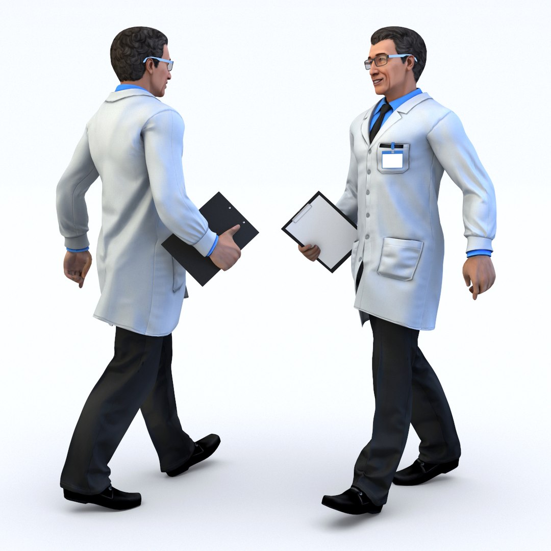3D Male Doctor Model - TurboSquid 1224895