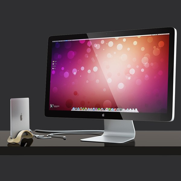 3d set macbook thunderbolt display model