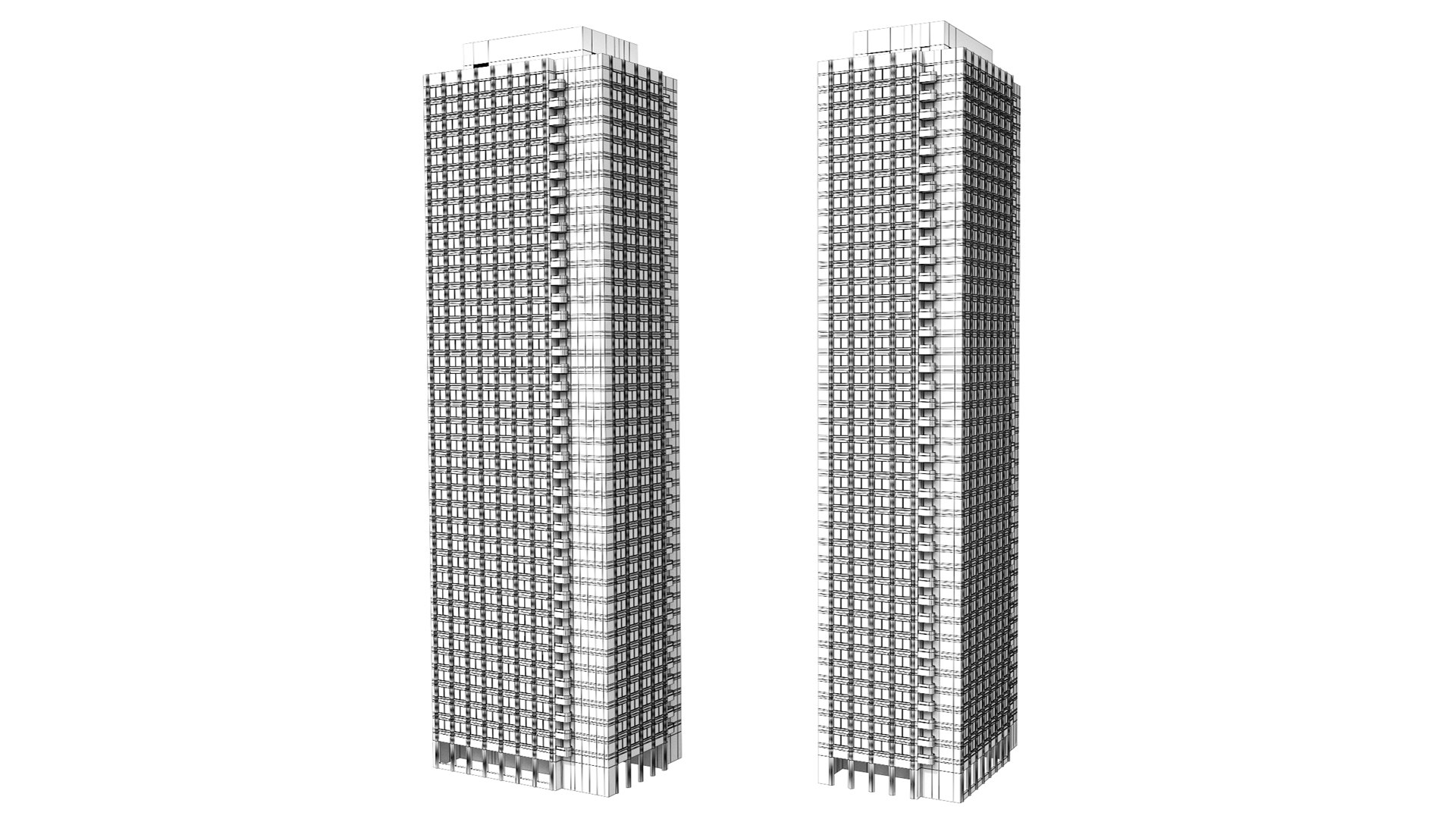 3D Buildings Boston Towers - TurboSquid 2150755
